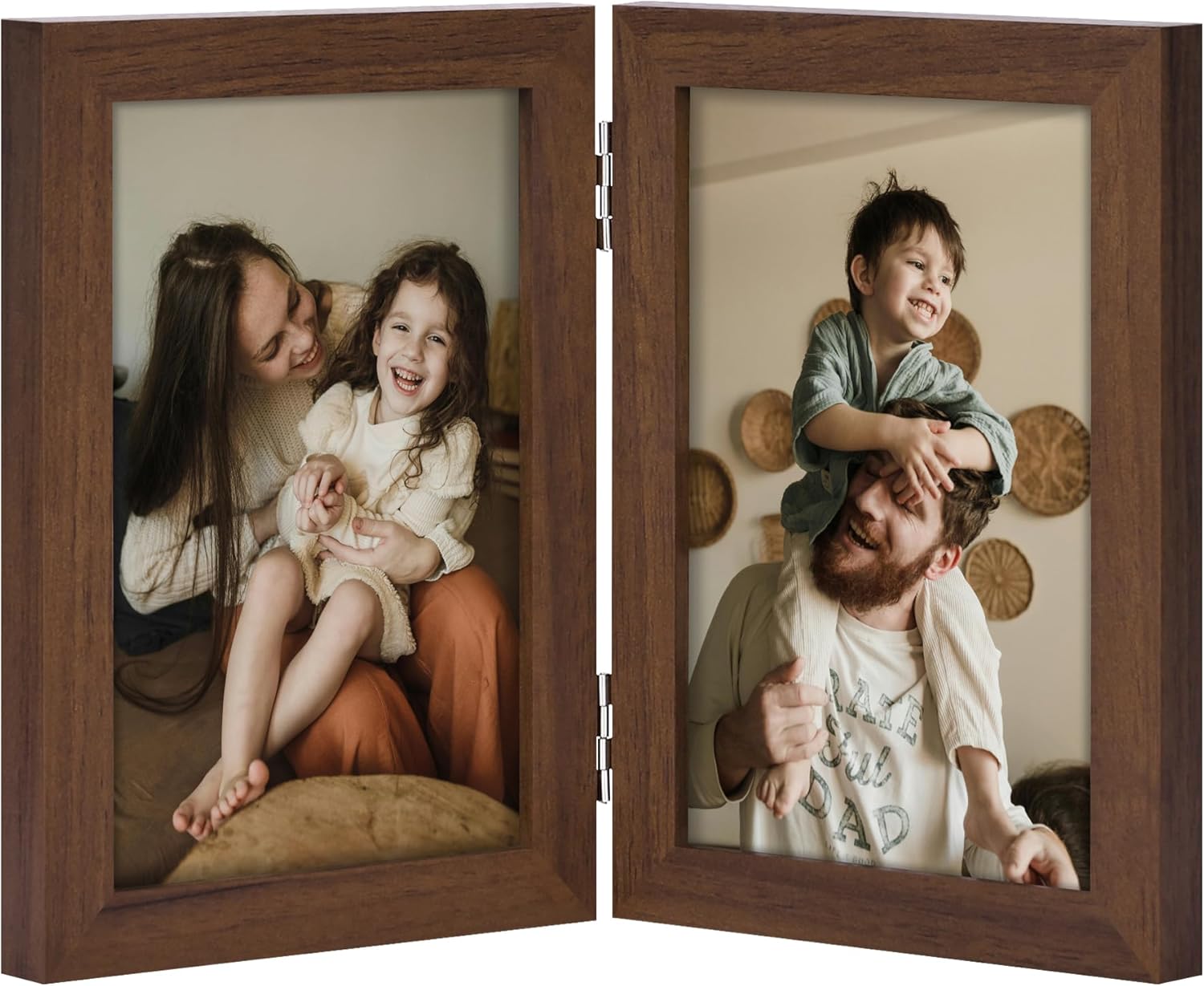 Amazon.com - decorUhome Double 4x6 Picture Frame Vertical, Engineered ...
