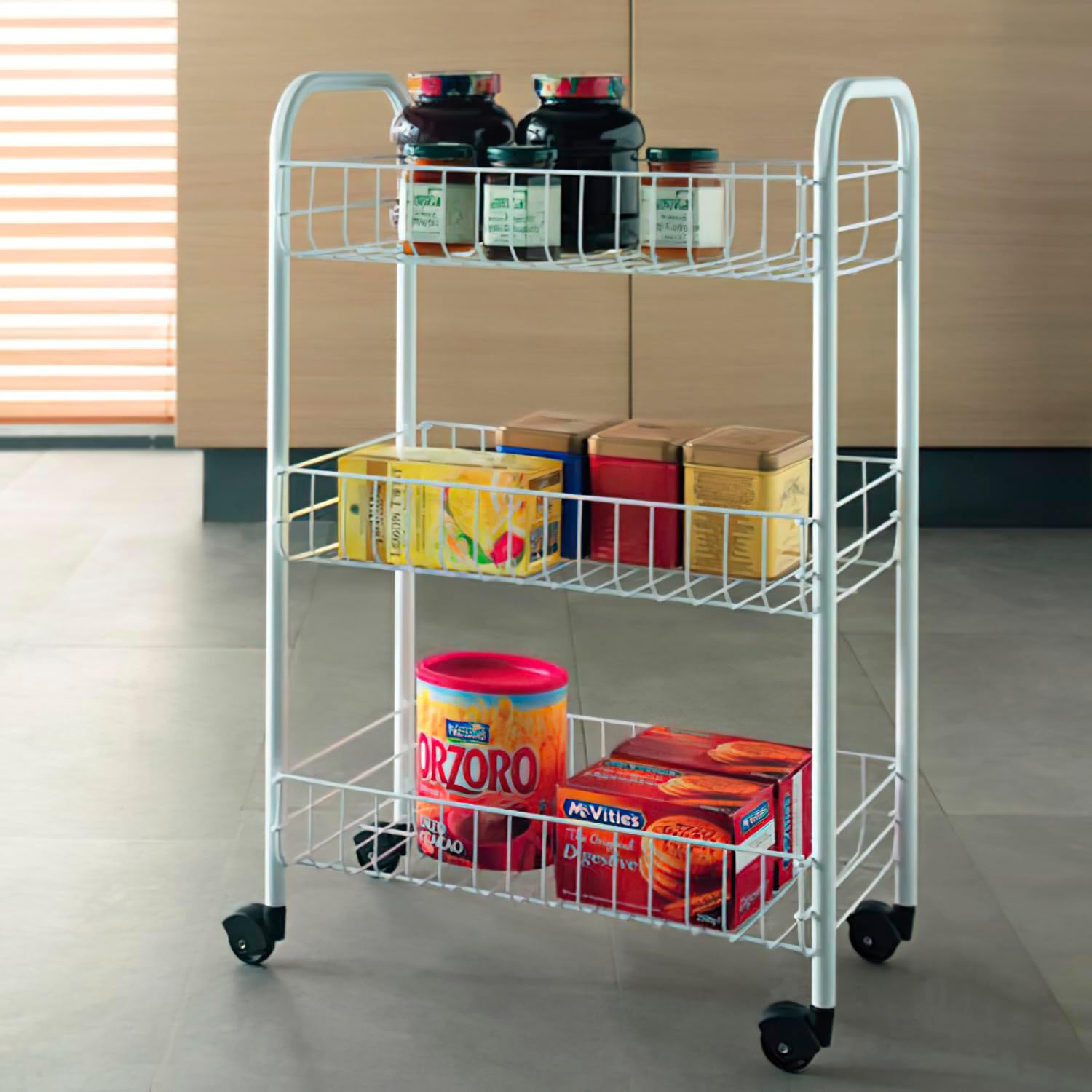 Amazon.com: Metaltex Service Trolley Siena with 3 Stages, 23 x 41 x 63 ...