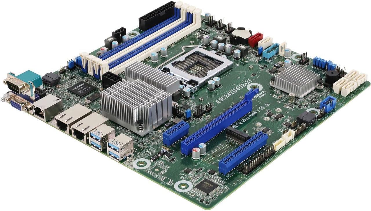 ASRock Rack E3C242D4U2-2T LGA1151/ Intel C242/ DDR4/ SATA3&USB3.0/ V ...