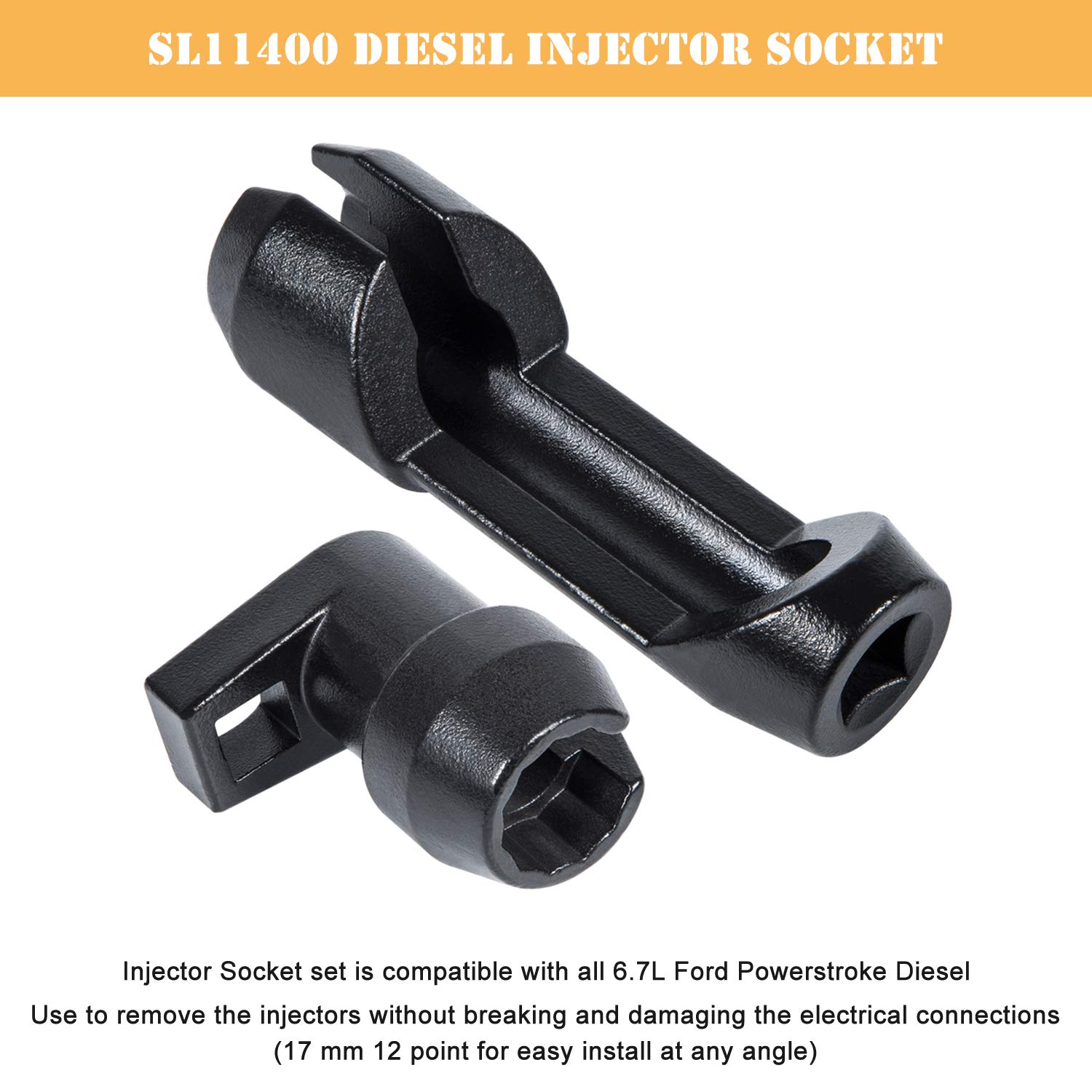 Buy Fuel Injector Socket Set and Injector Removal Tool (3418) Fit for 6 ...