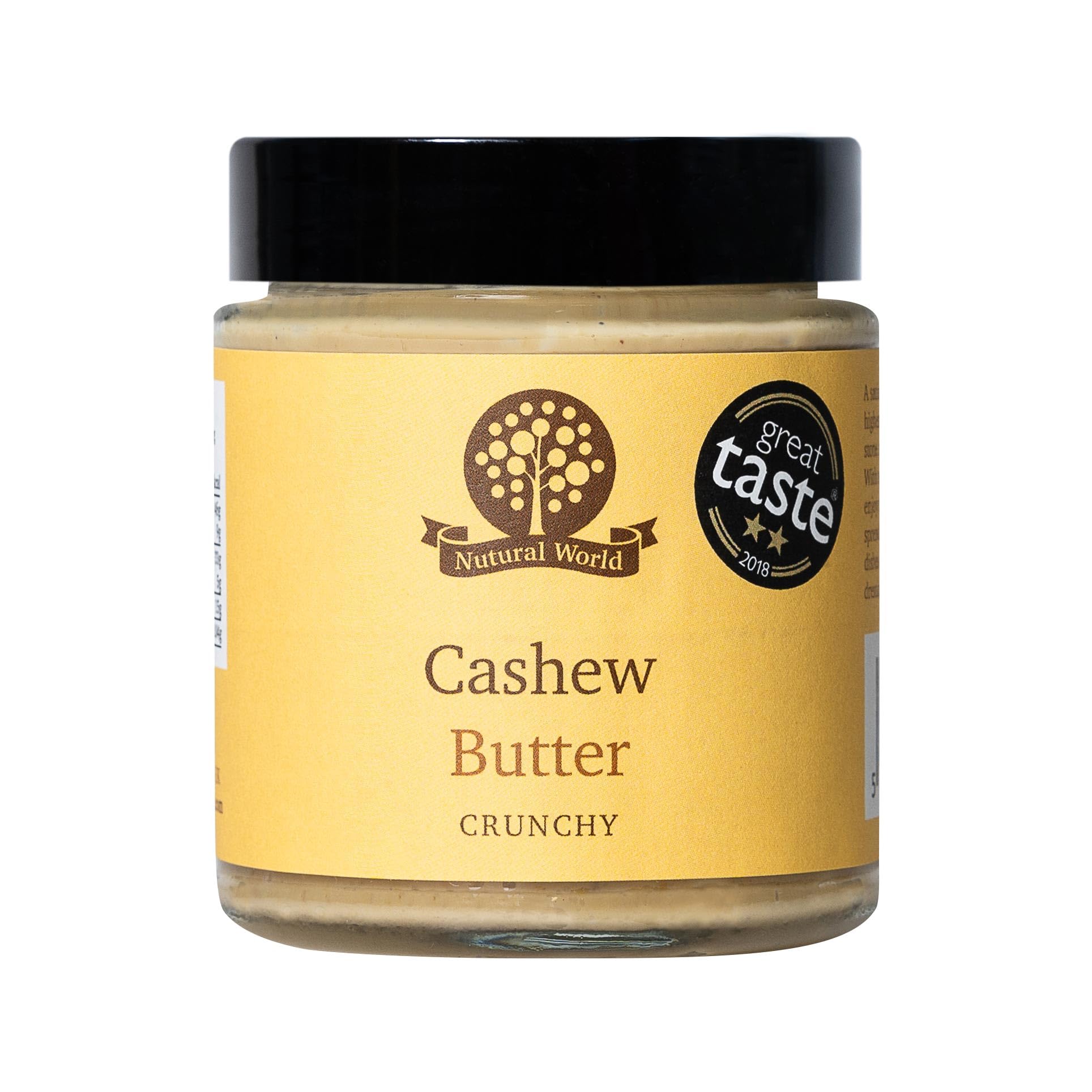 Nutural World - Crunchy Cashew Nut Butter (170g) Great Taste Award ...