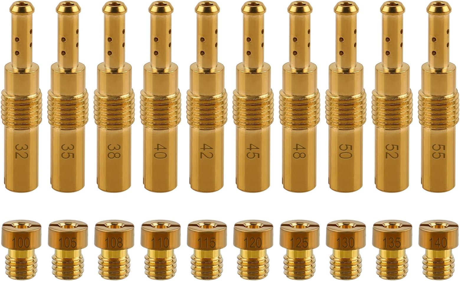 Amazon.com: Carbhub 10 pcs Carburetor Main Jet with 10 pcs Slow & Pilot ...