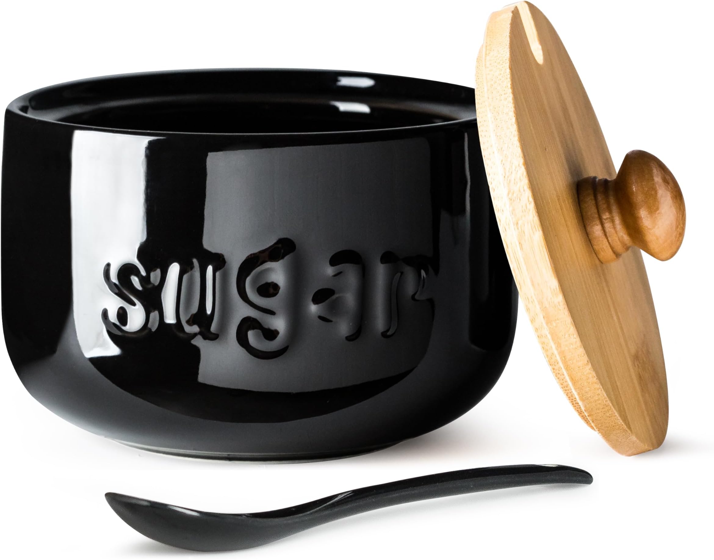 Amazon.com | MaoYaMao Ceramic Sugar Bowl with Lid and Spoon Sugar ...