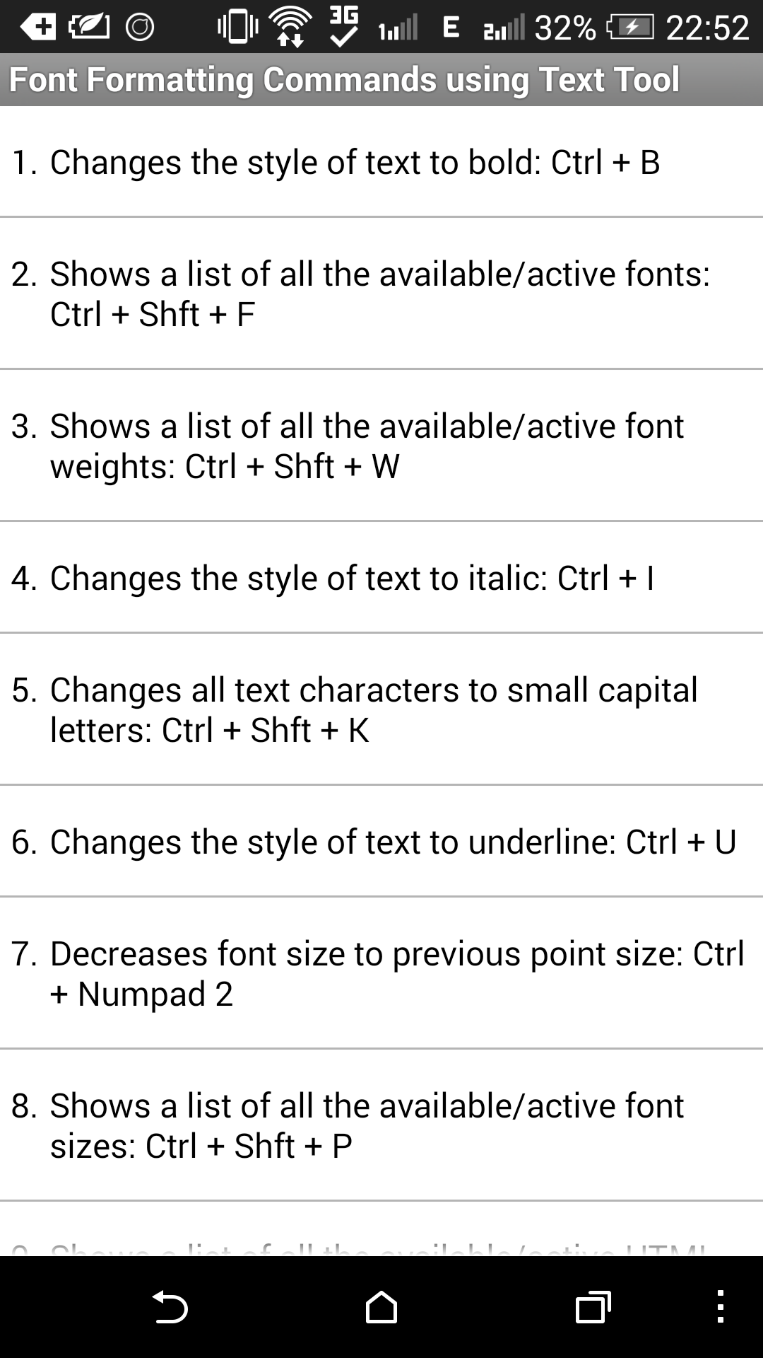 CorelDraw Keyboard Shortcuts:www.amazon.com:Appstore for Android