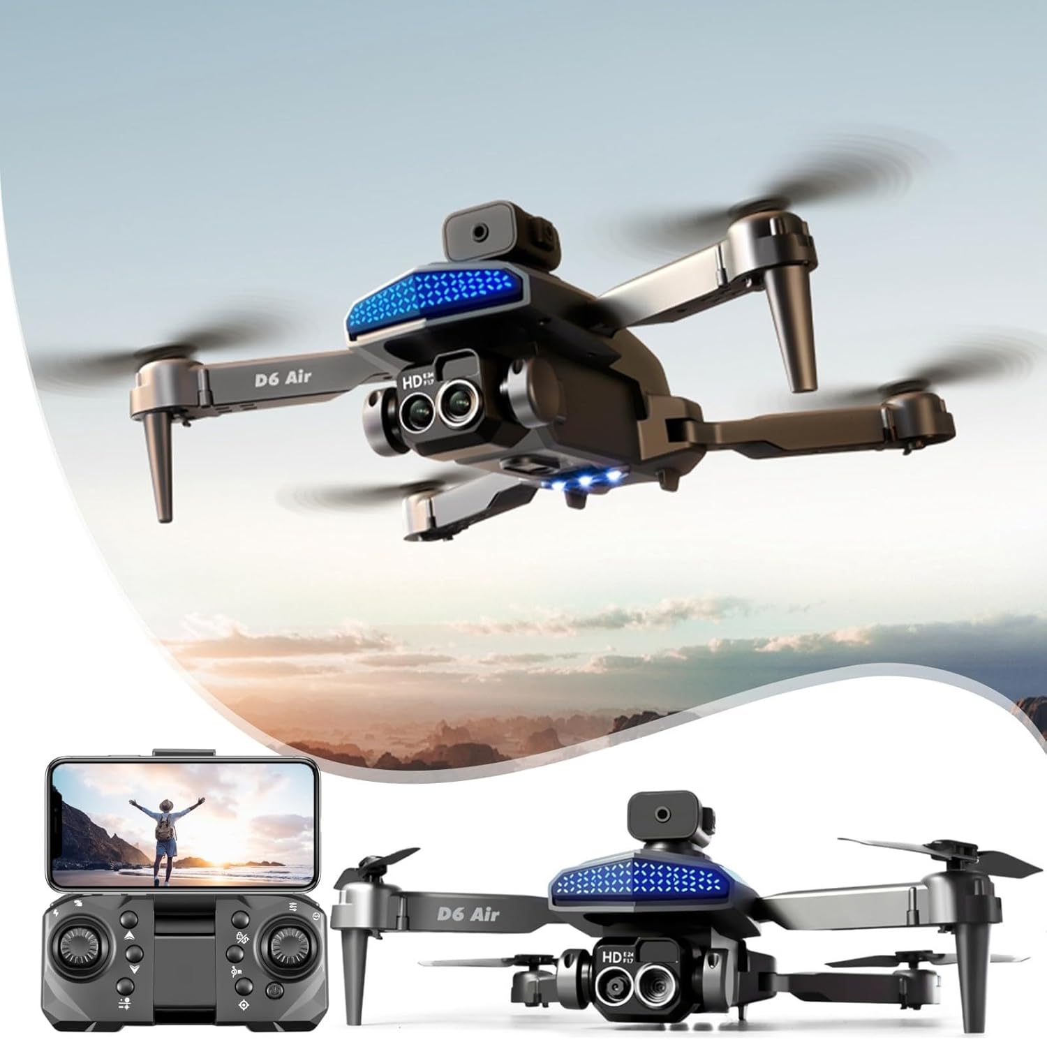 Amazon.com: 4K Aerial Photography Drone - Drone with Camera - Versatile ...