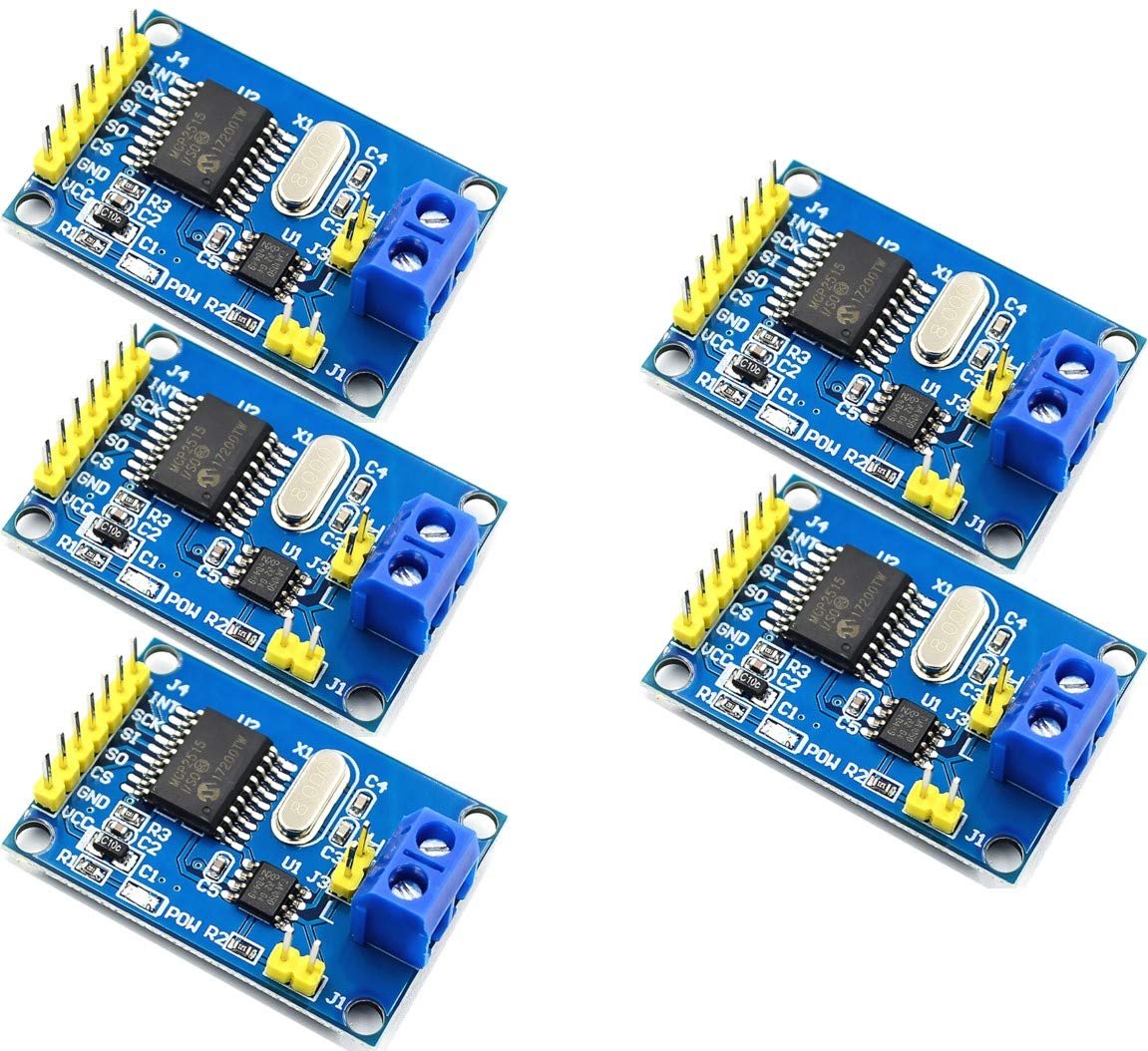 TECNOIOT 5pcs MCP2515 Can Bus Module TJA1050 Receiver SPI Module : Amazon.es: Informática