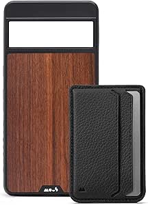 Amazon.com: Mous MagSafe Card Holder Wallet and Pixel 7 Pro Case Walnut Limitless 5.0 : Cell ...