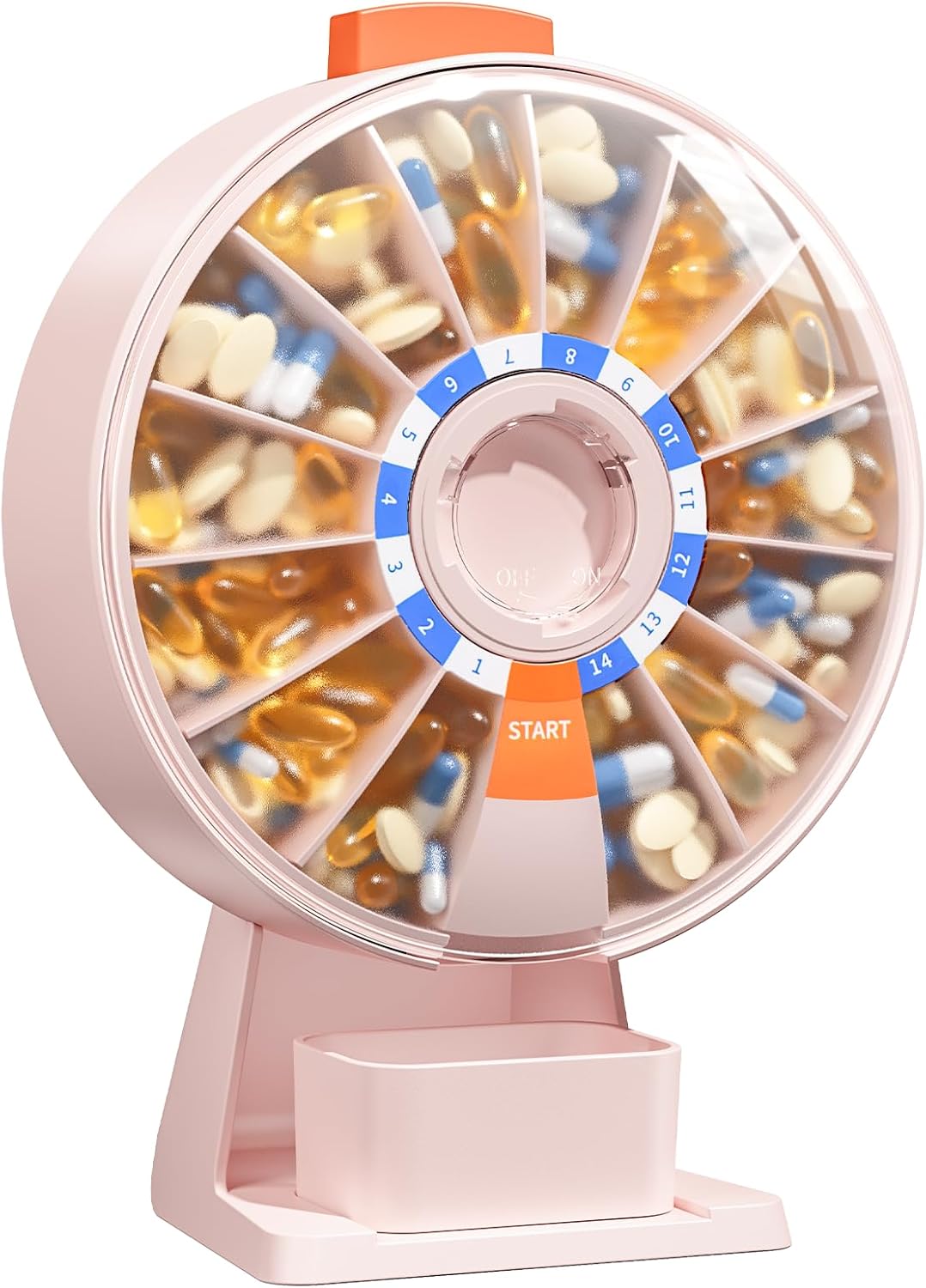 Amazon.com: Daviky Pill Dispenser Daily, Large Pill Organizer with Wall ...