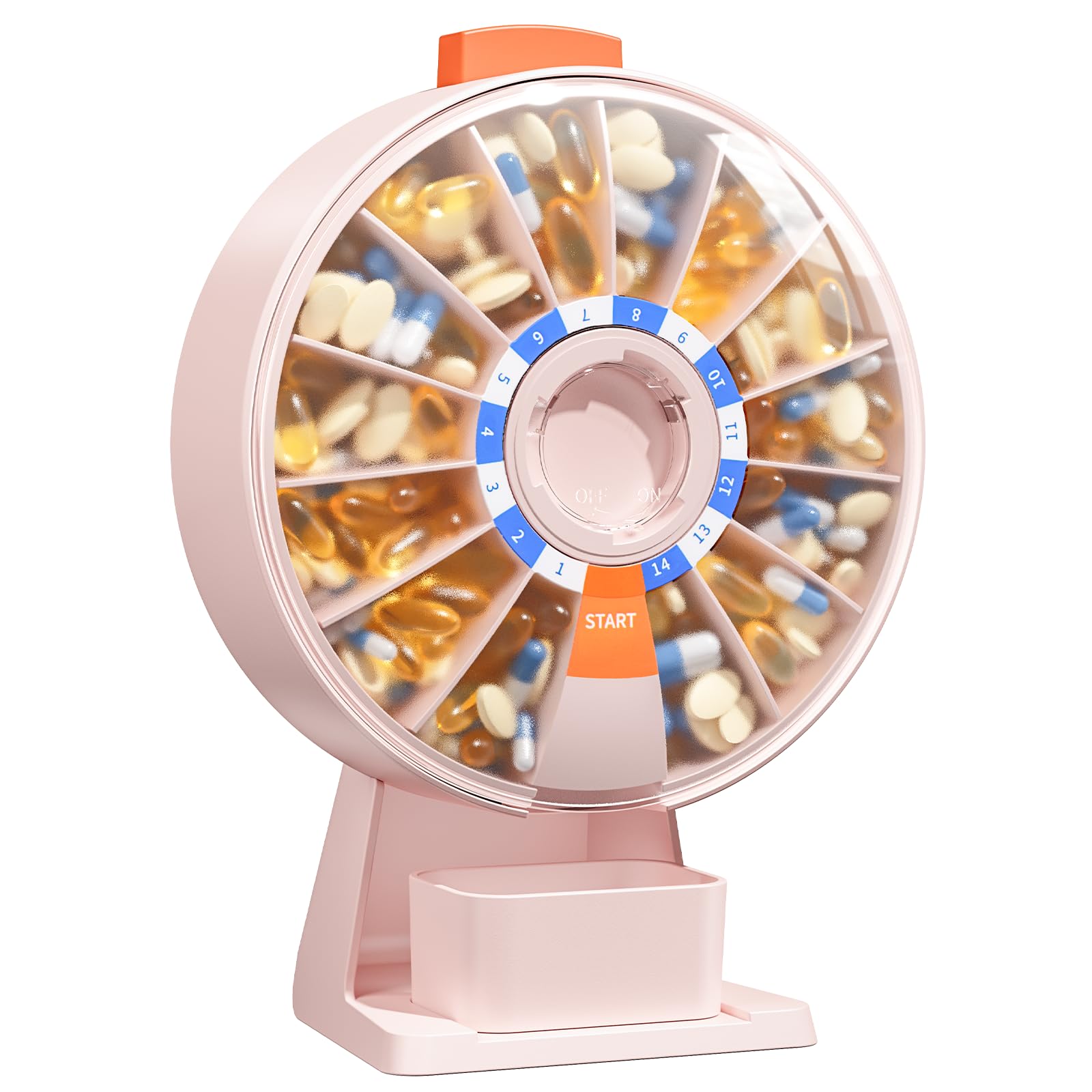 Amazon.com: Daviky Pill Dispenser Daily, Large Pill Organizer with Wall ...