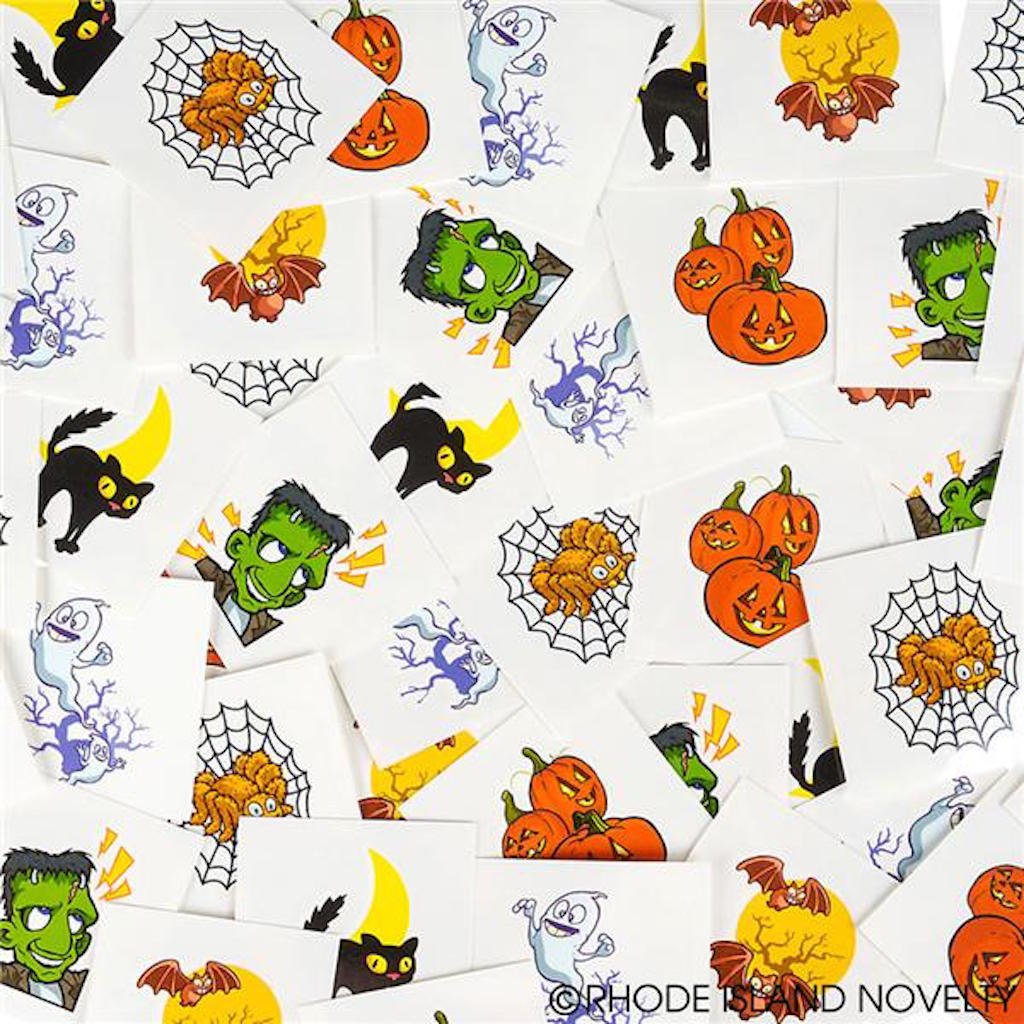 Amazon.com: Rhode Island Novelty 2 Inch Halloween Temporary Tattoos 144 ...