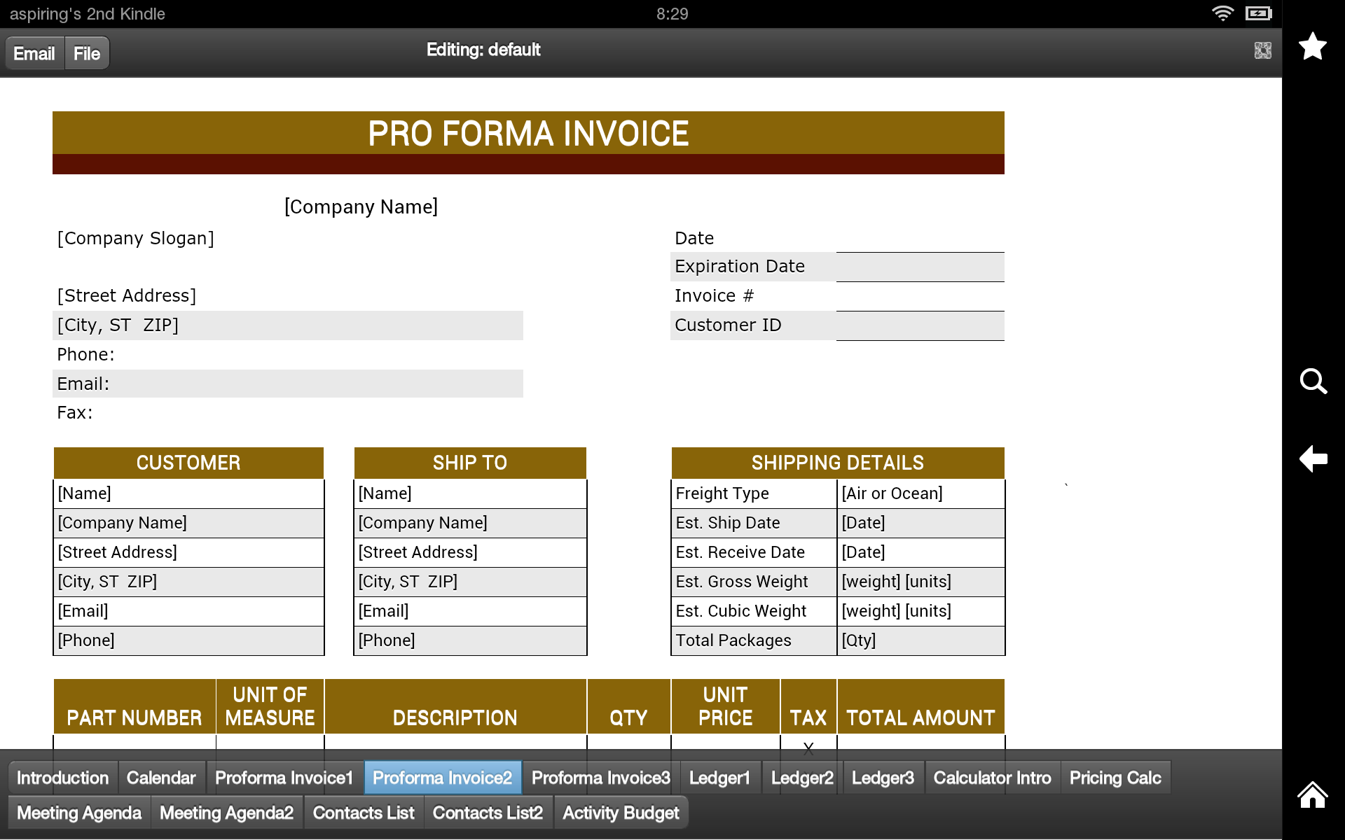 Proforma Invoice - App on Amazon Appstore