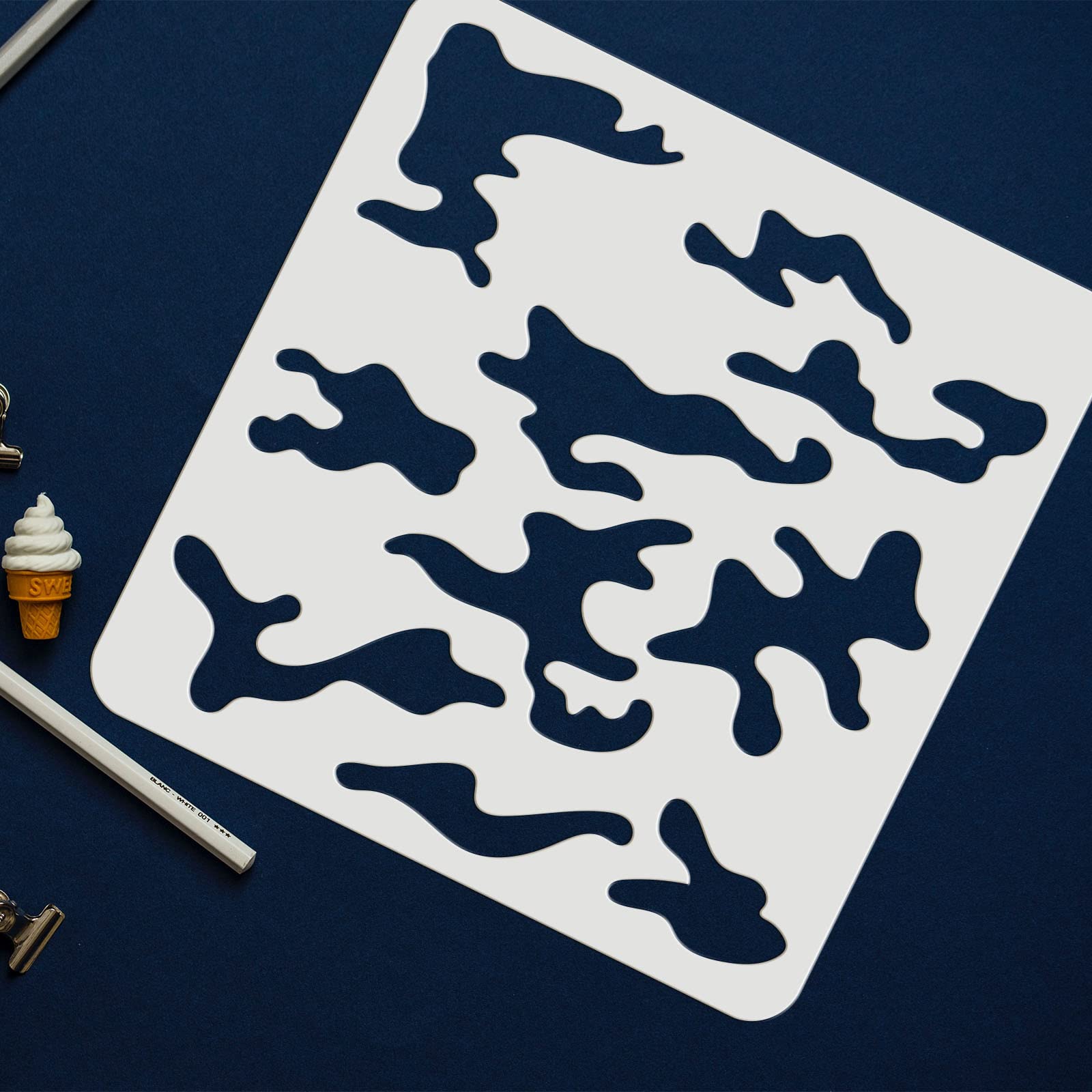 Camo Wall Paint Stencil Film And Plastic Stencils For Cars, Walls,