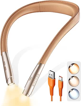 enclize LED Neck Reading Light Rechargeable, Reading Lights for Books ...