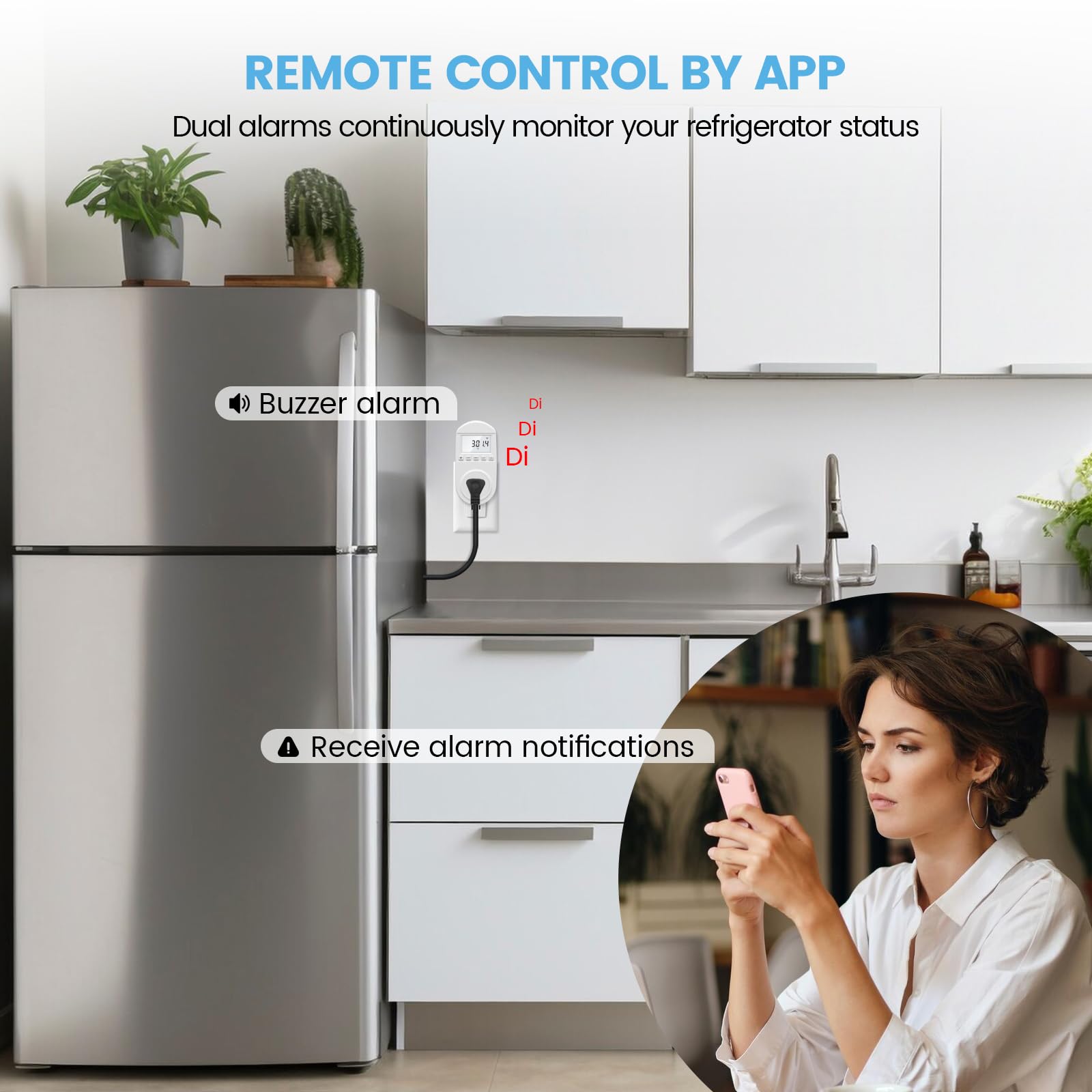 Snapklik.com : WiFi Electricity Usage Monitor, Zuomeng Plug-in WiFi Power Meter