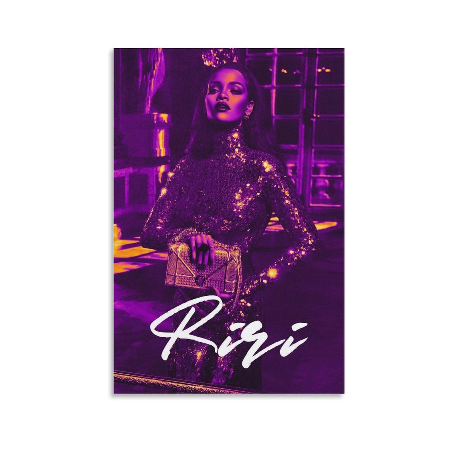 Amazon.com: gvmw Rihanna Riri Shine Bright Poster Poster Music Album ...