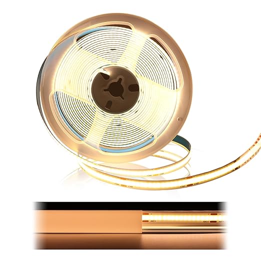 Amazon.com: Muzata 16.4FT/5Meter COB LED Strip Lights DC24V 3000K ...