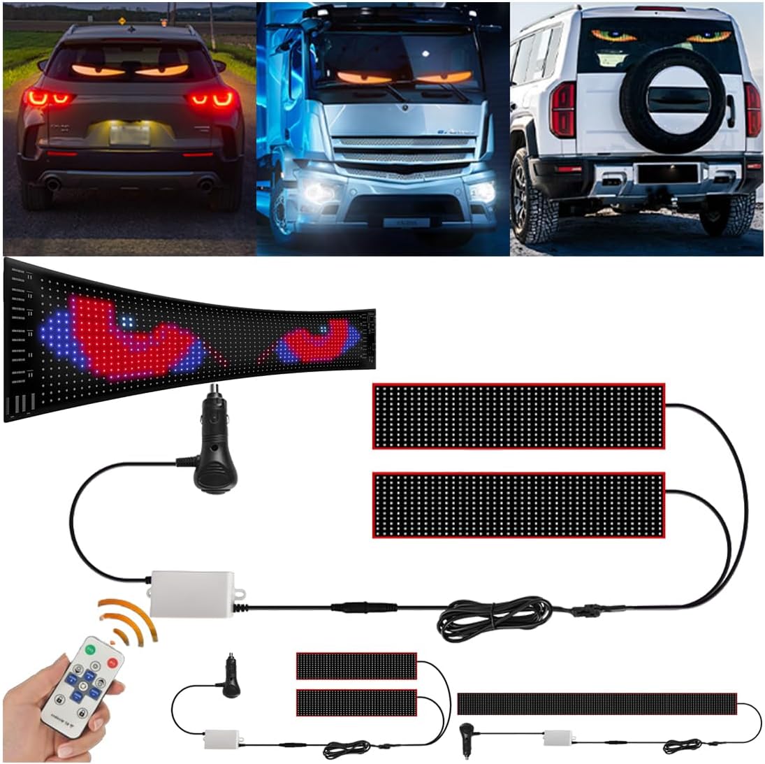 Amazon.com: ldawu Lightride Devil Eyes, Dynamic Big Eye Lights for Cars ...