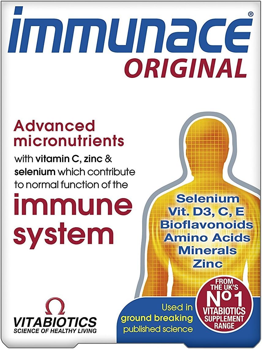 Amazon.com: Vitabiotics Immunace Extra Protection 30 Tablets : Health ...