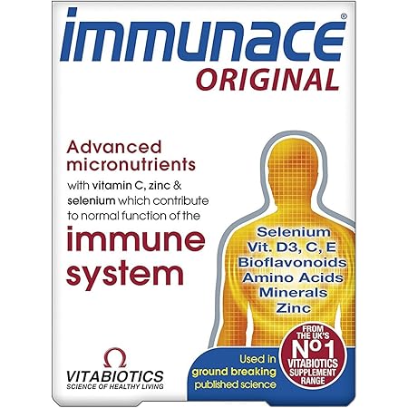 Amazon.com: Vitabiotics Immunace Extra Protection - 30 Tablets : Health ...