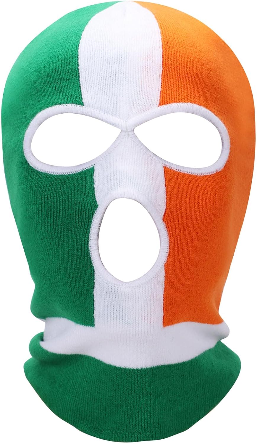 Irish Balaclava Ireland Flag for Men Women, Breathable Tri Colour ...