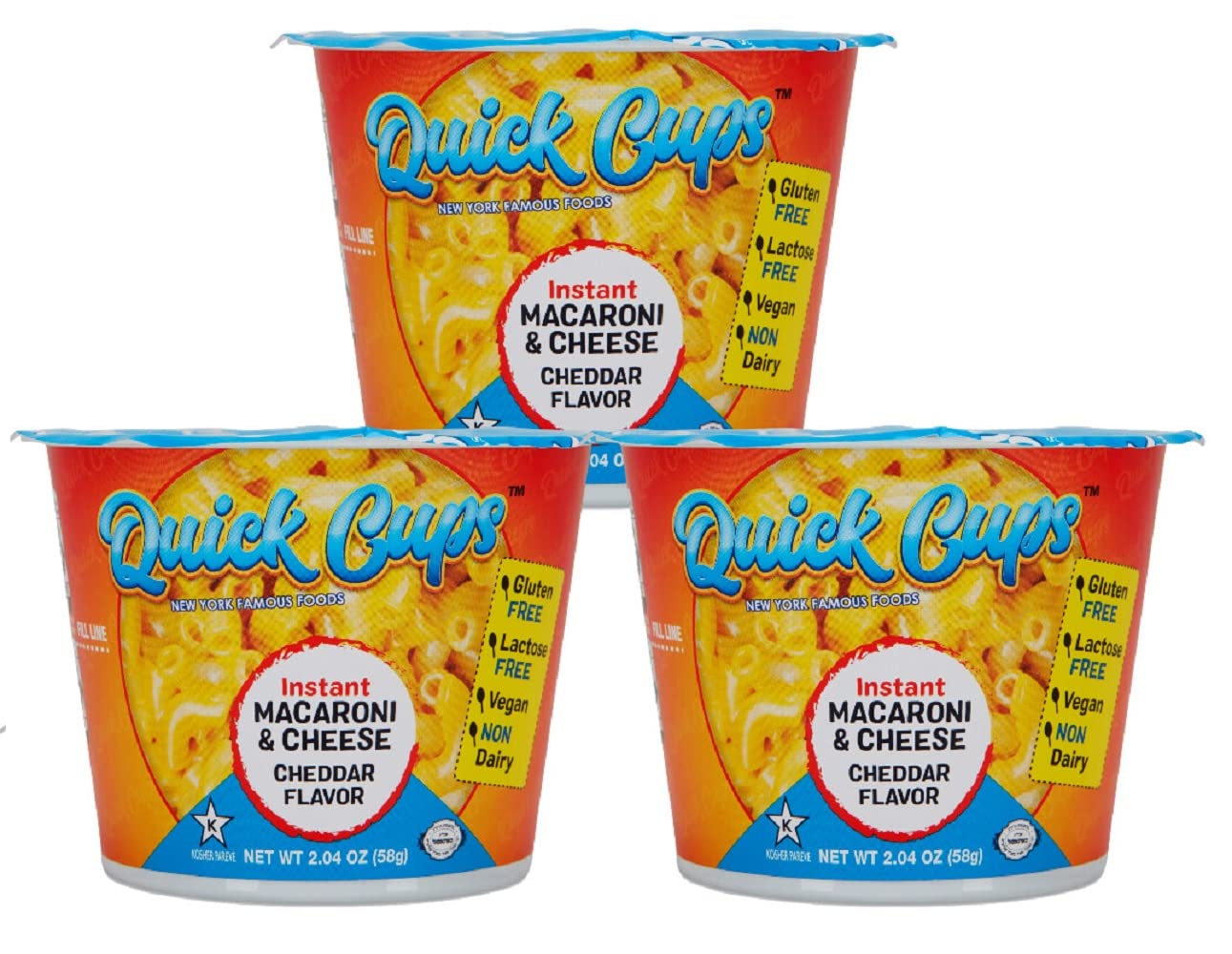 Amazon.com : Quick Cups Instant Mac & Cheese Cups- Gluten-Free, Dairy ...
