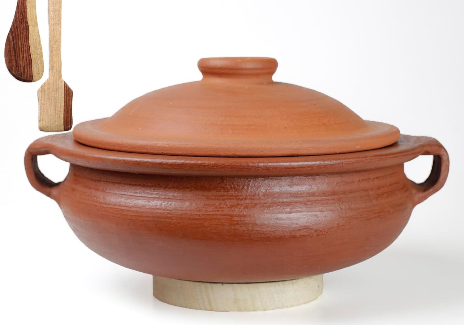 Buy Craftsman Clay Handi/Pot with Lid & Handle for Cooking and Serving ...