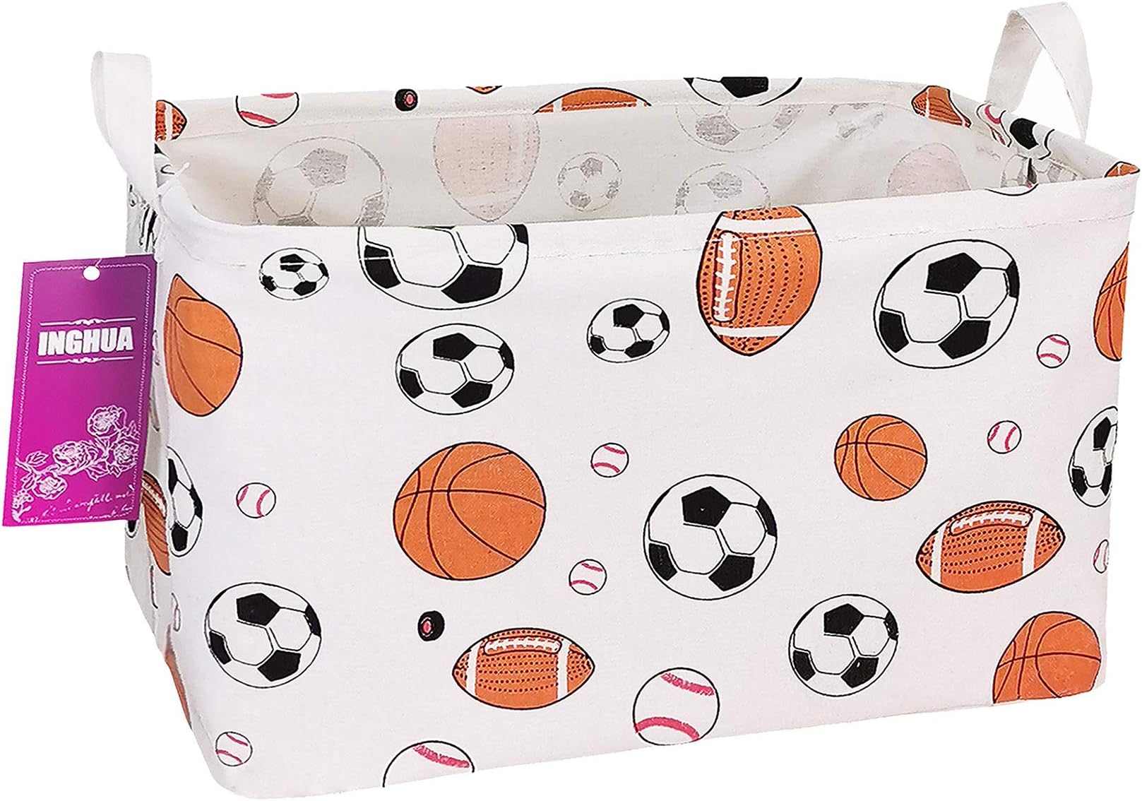 Amazon.com: Foldable Storage Basket for Toys,Game Decorative Organizer ...