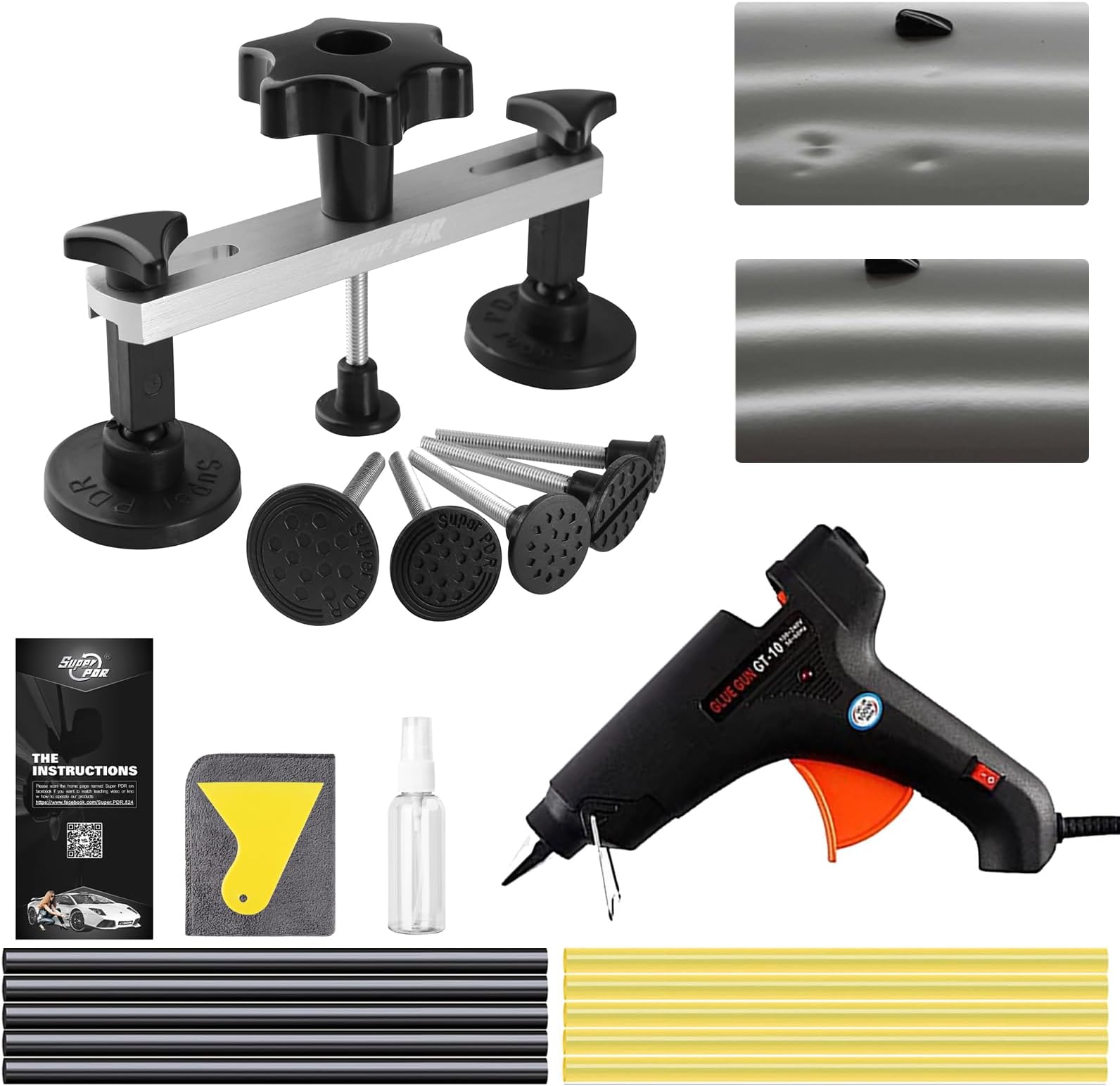 Amazon.com: Powerful Dent Puller, Car Dent Puller Kit, Heavy Duty Dent ...