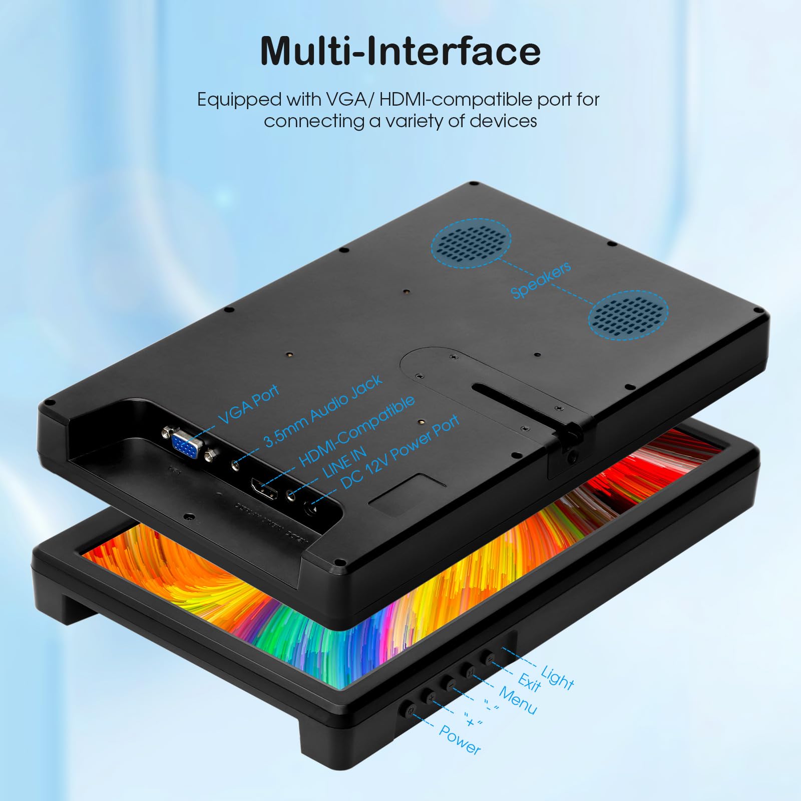 Snapklik.com : ELECROW Portable Monitor 11.6 Inch Display FHD 1920x1080 ...