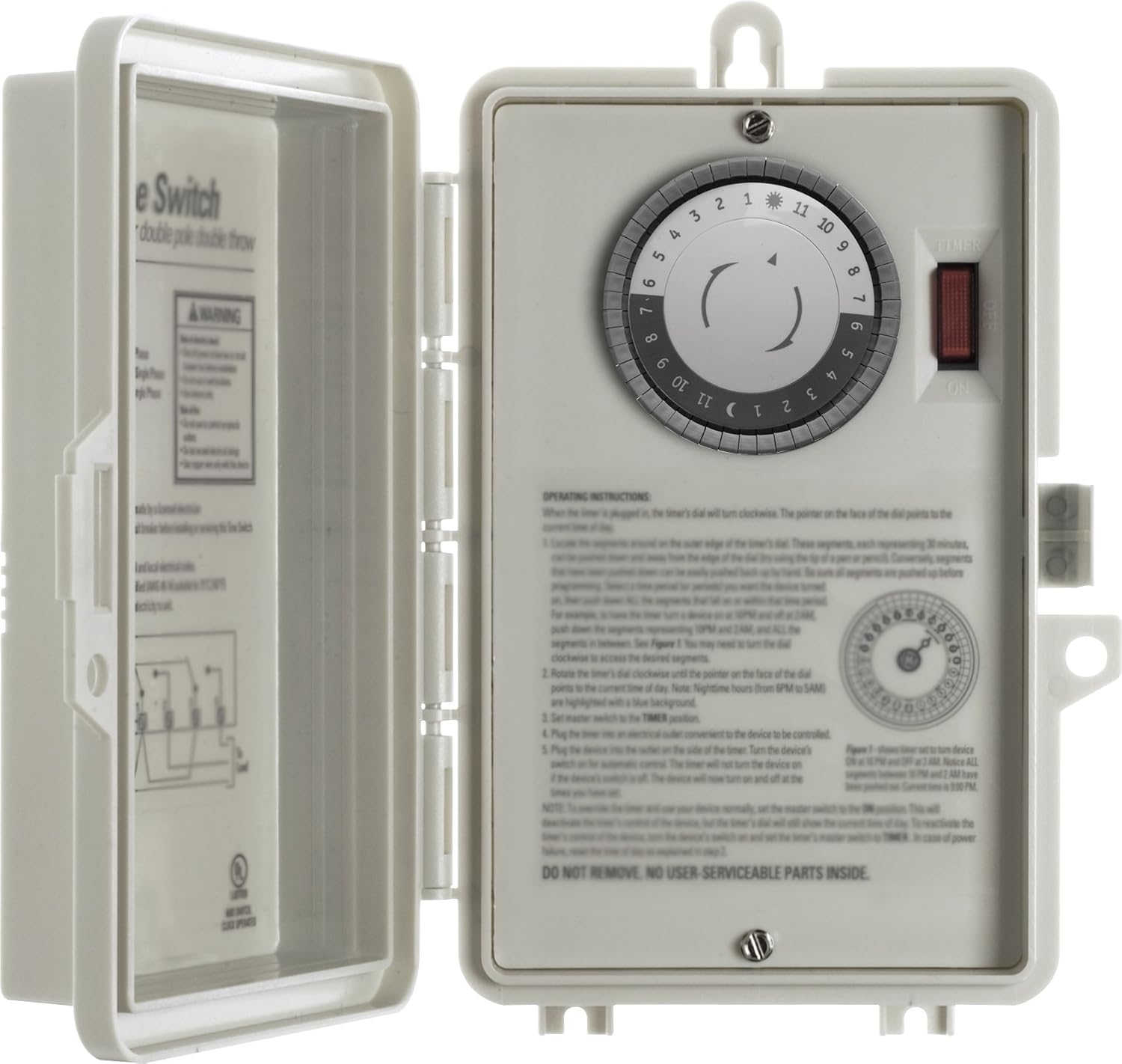 GE 15087 24 Hour Outdoor Mechanical Time Switch : Amazon.co.uk: Home ...