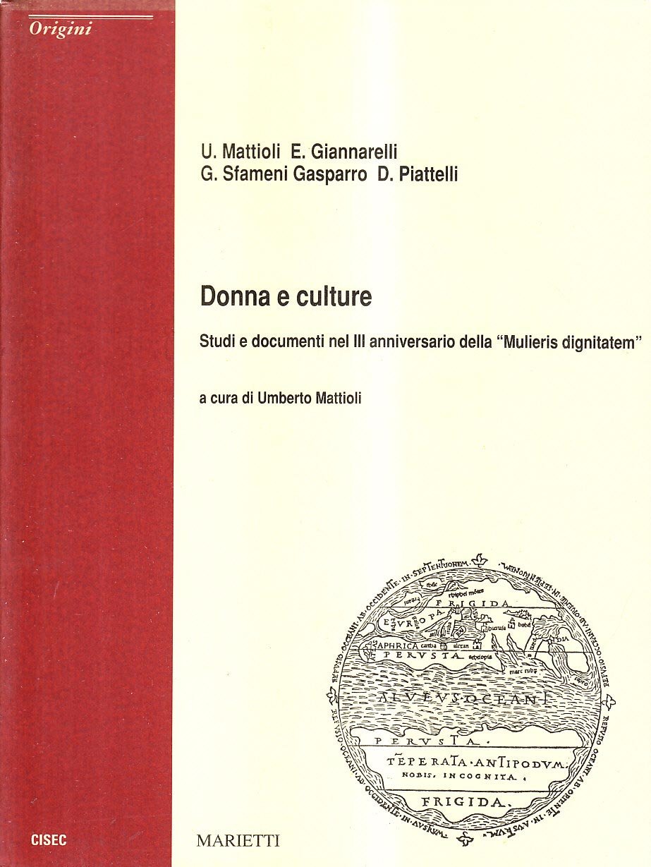 Donna E Culture. Studi E Documenti Nel 3 Anniversario Della Mulieris ...