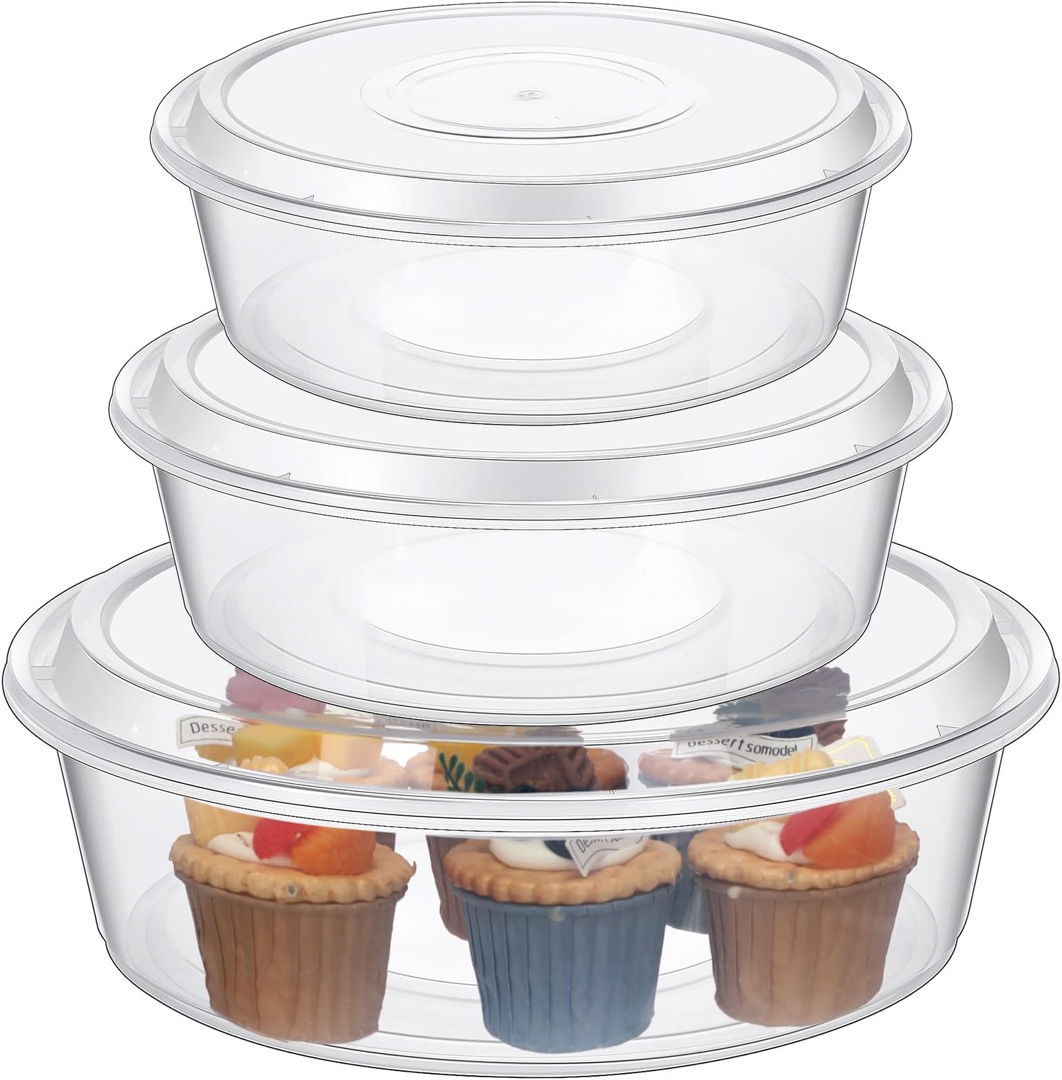 Amazon.com: Baderke 9 Pcs Pie Container with Lids Airtight 12 Inches 10 ...