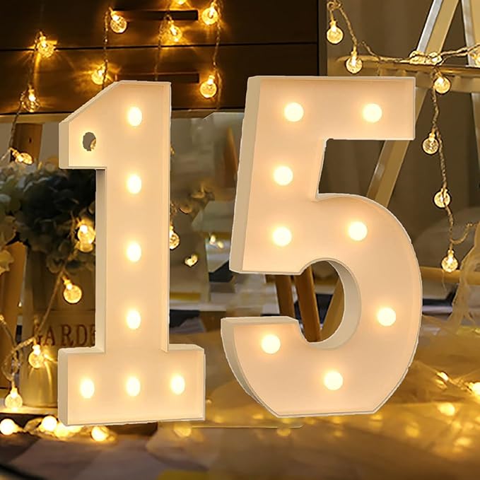 Amazon.com : Marquee Light Up Numbers, Led Large Numbers Letters Sign ...