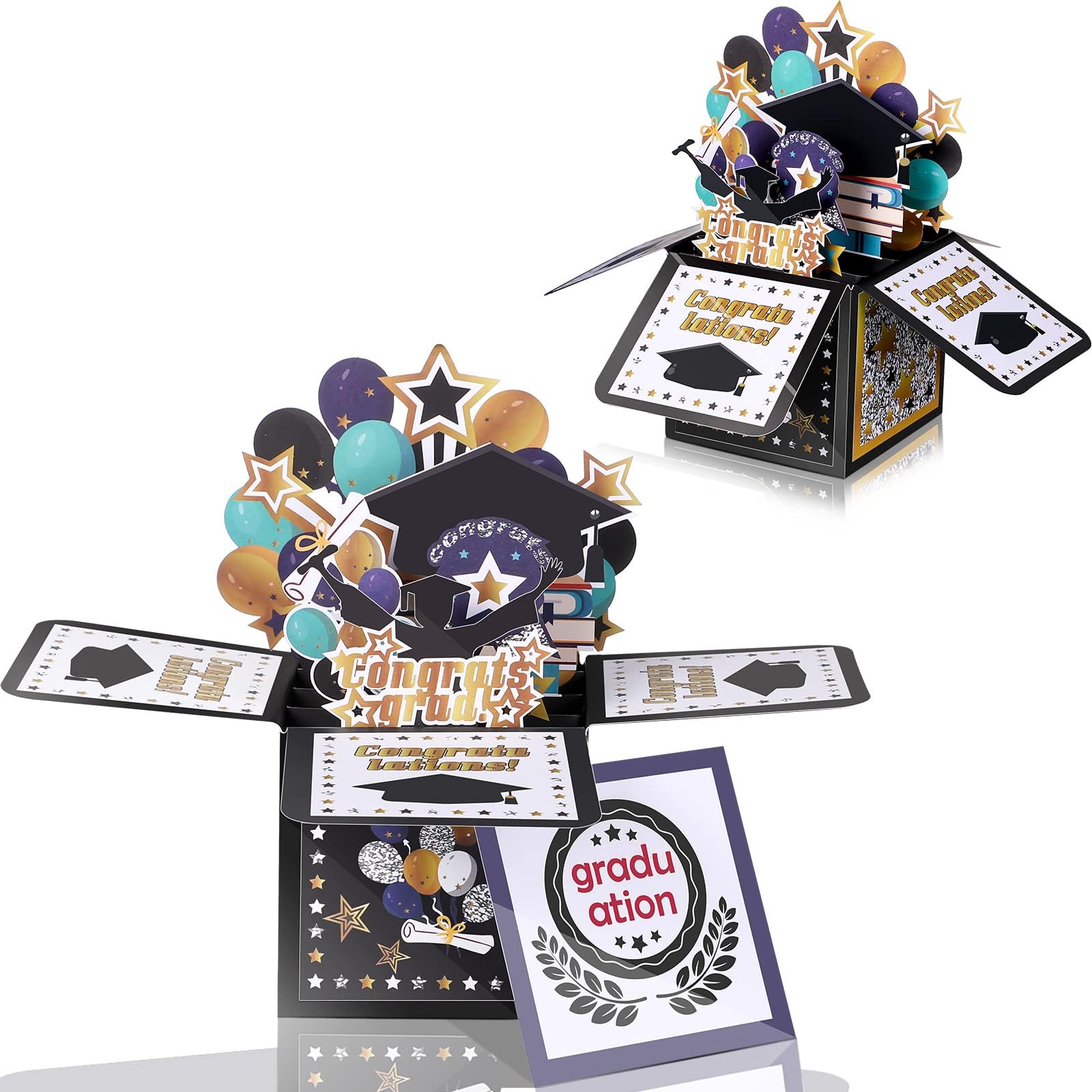 Amazon.com : 3D Graduation Pop up Card 2023 Graduation Greeting Cards 6 ...