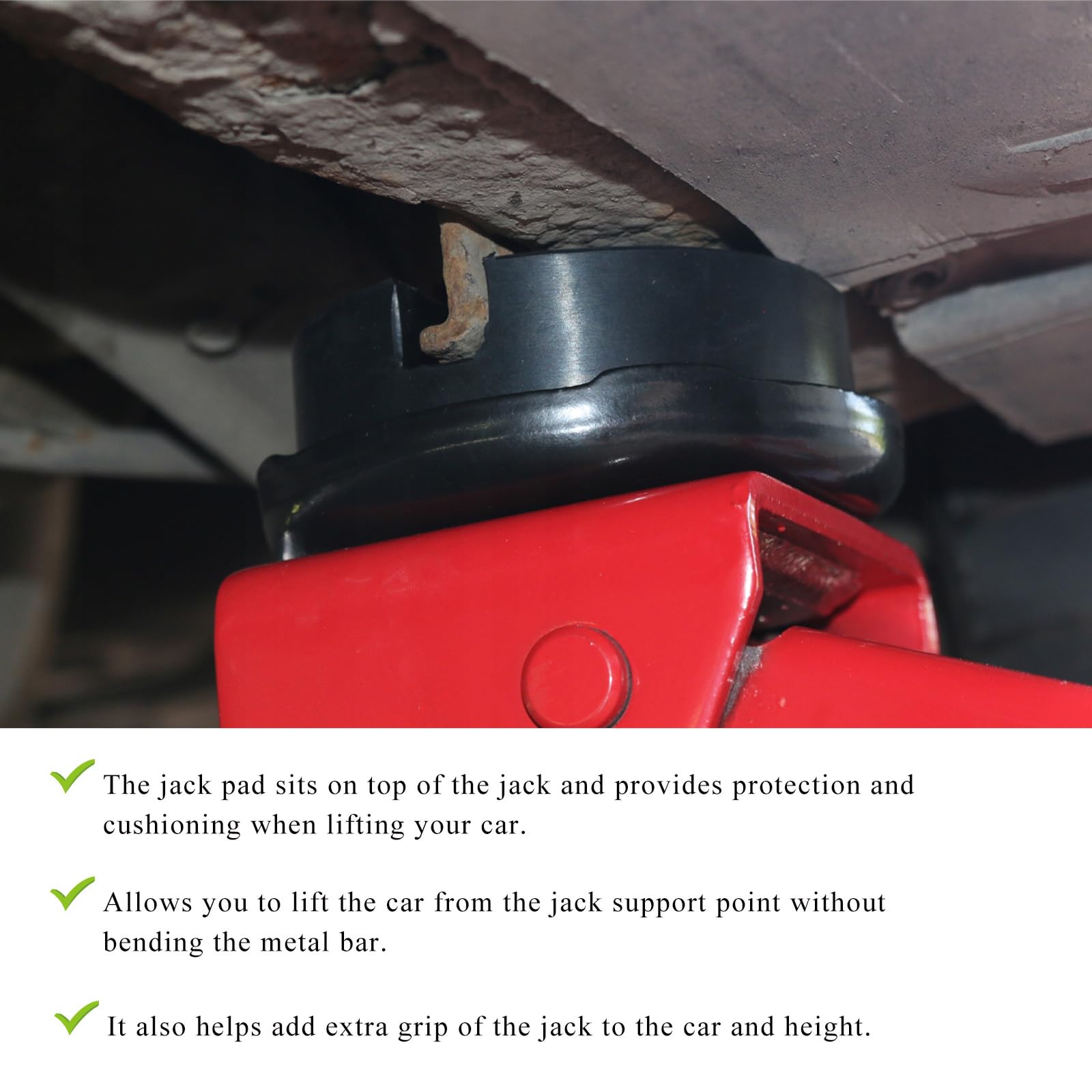 Snapklik.com : 2 PCS Jack Stand Pad Adapter, Universal Rubber Pinch ...