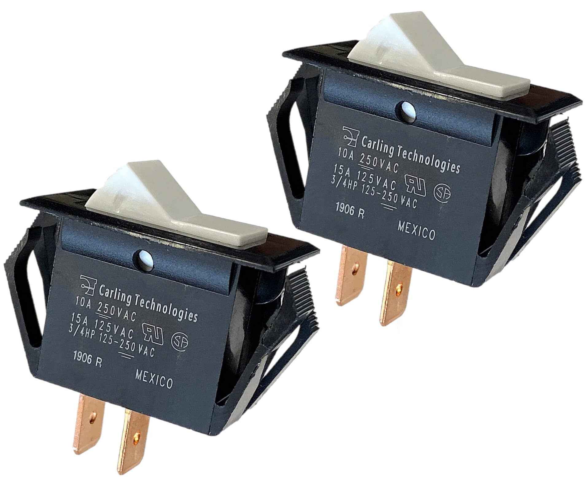 Carling Rocker Switches On Off ROCKER SWITCH CARLING 6 PIN