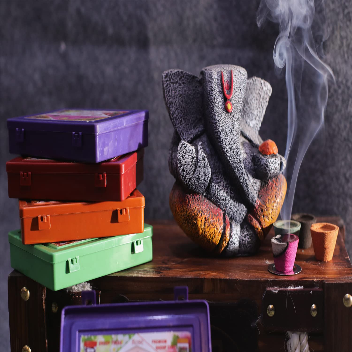 SIGNAMIOÂ® Gobar Sambrani Dhoop Cup with Burner Plate for Incense,Pooja ...