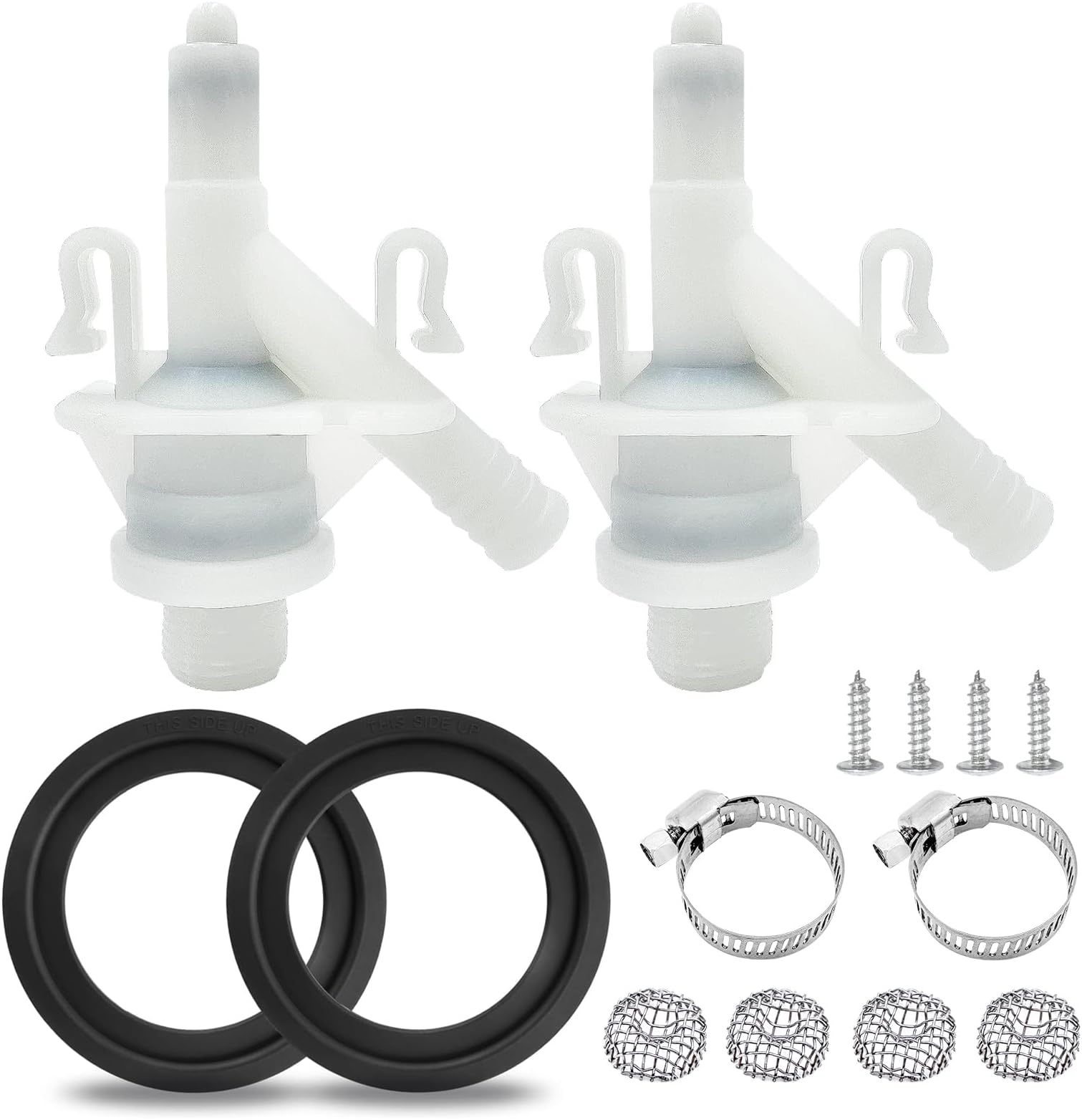 Amazon.com: Funmit 385311641 RV Toilet Water Valve Kit Replacement for 300 310 320 Series Pedal ...