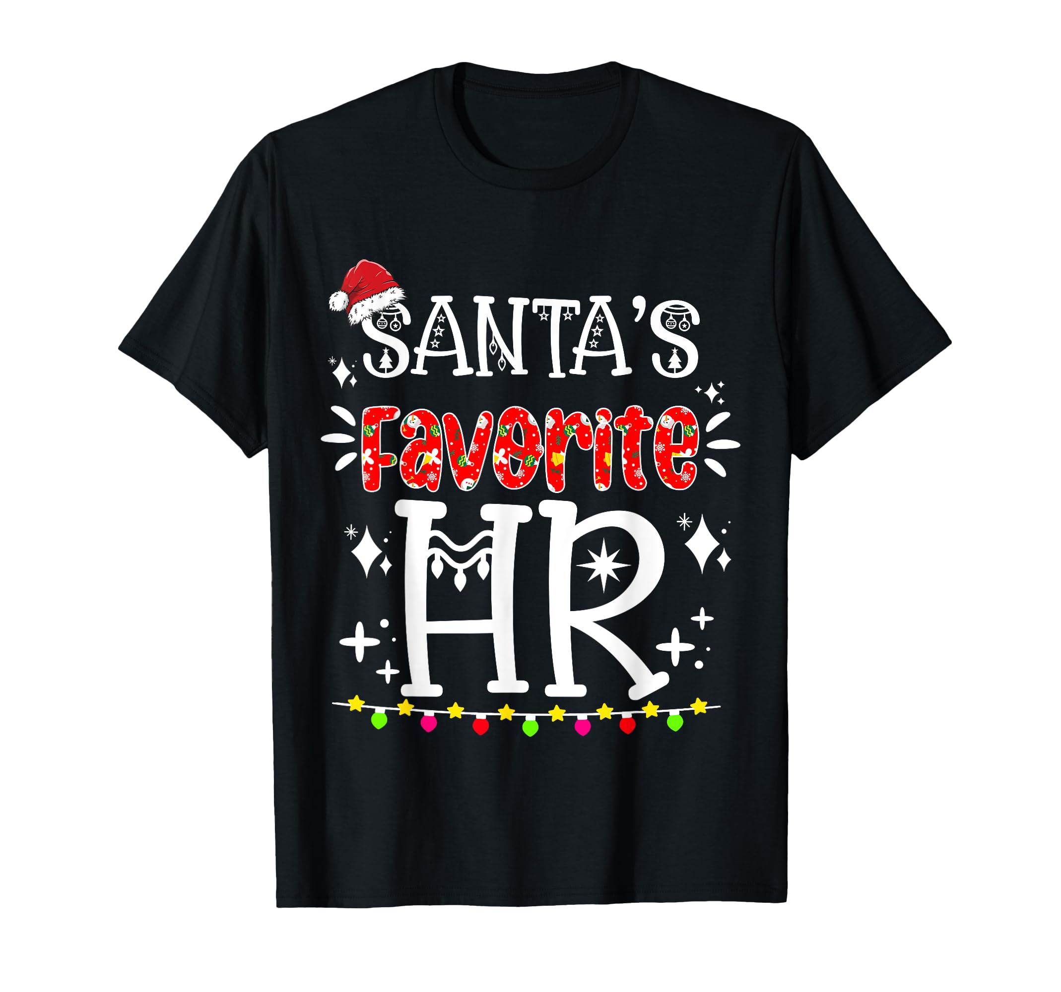 Amazon.com: Santa's Favorite HR - Funny HR Christmas Human Resource T ...