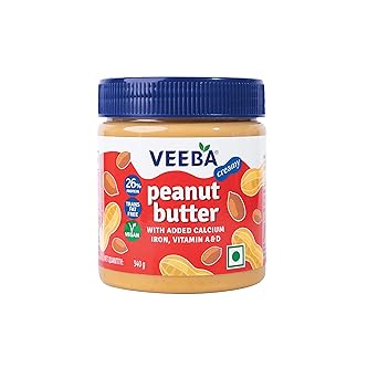 Veeba Peanut Butter Creamy | Smooth | High Protein | Naturally Gluten ...