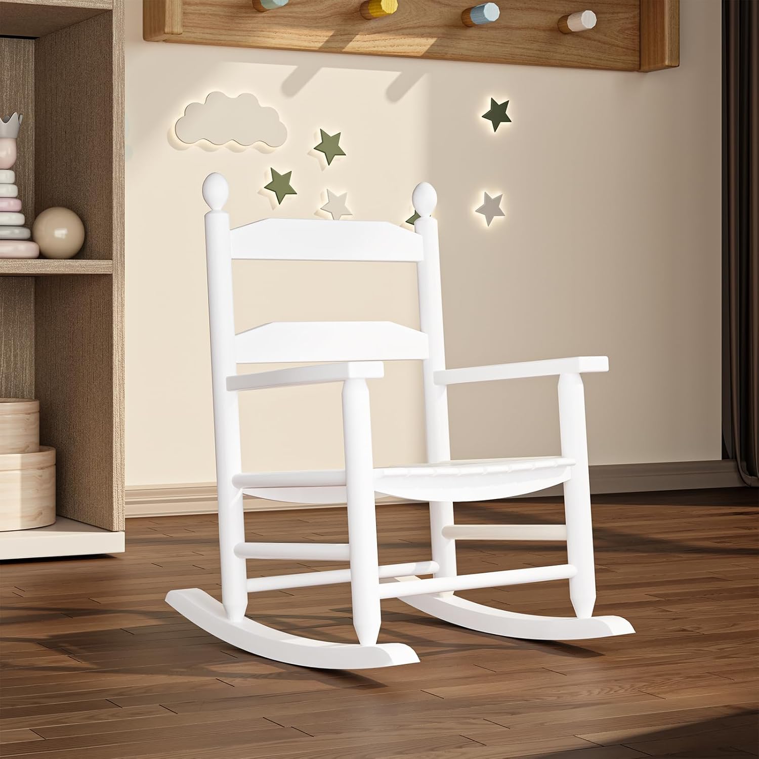 Amazon.com: Linkriseed Child Wood Rocking Chair Toddler Rocking Chair ...