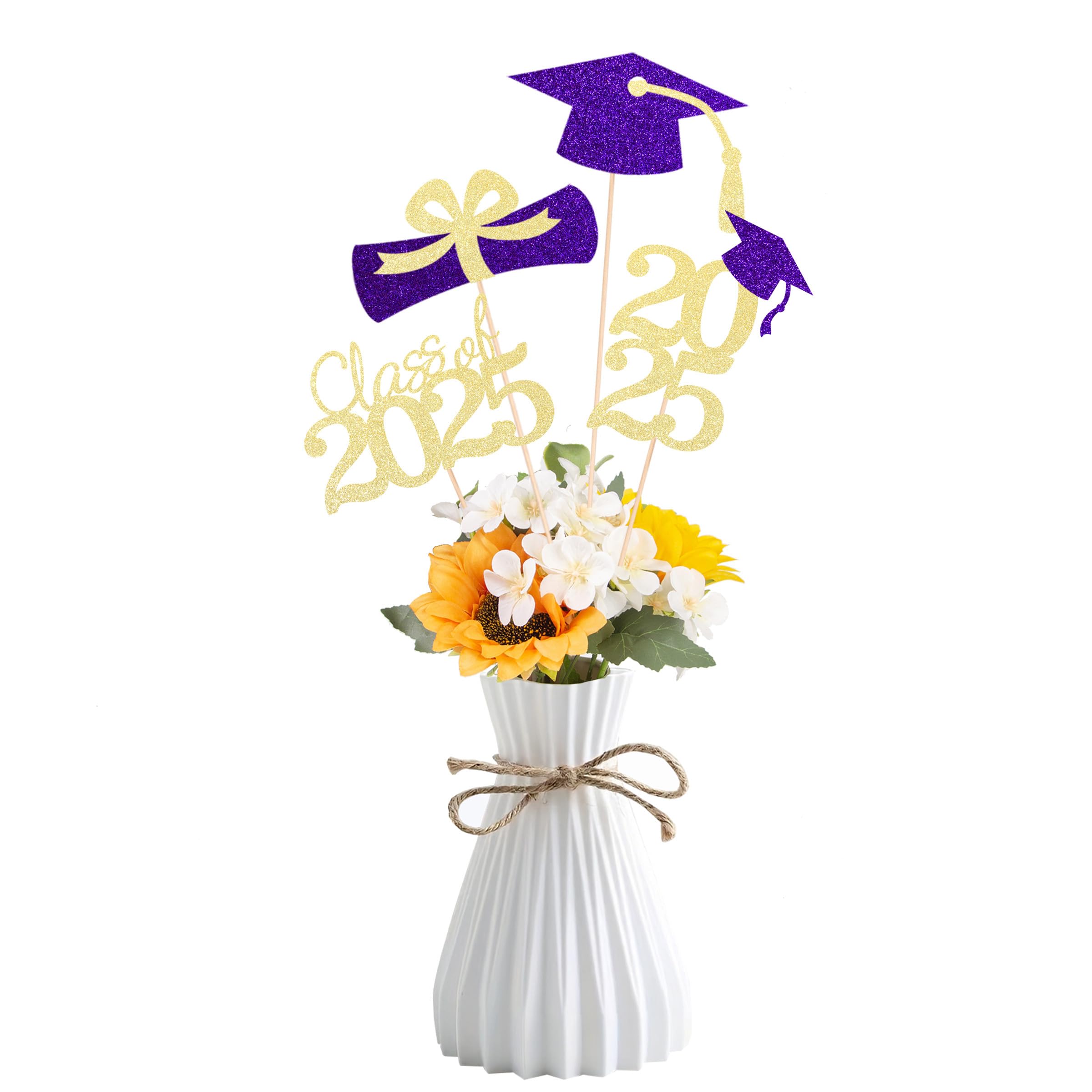 Amazon.com: Class of 2025 Graduation Decoration Centerpieces for Tables ...