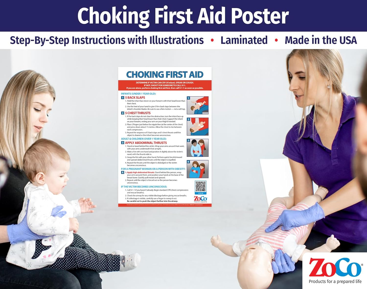 Laminated Choking Poster - First Aid Guide for Nepal | Ubuy