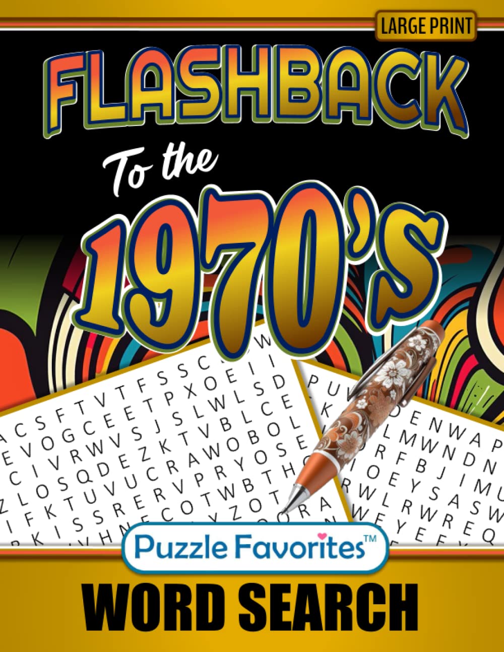 Flashback to the 1970s Word Search Large Print: with Fabulous 70's ...