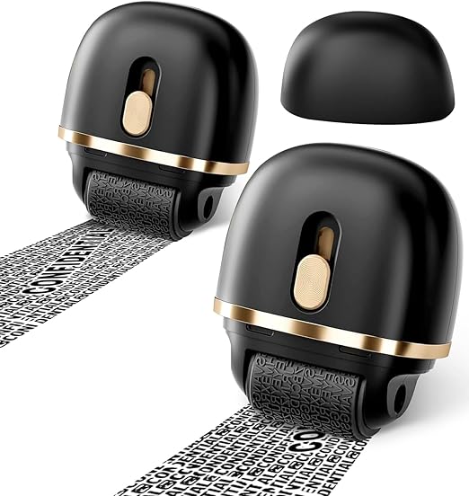 Zumist Identity Theft Protection Roller Stamp - 2 Pack Address Blocker ...