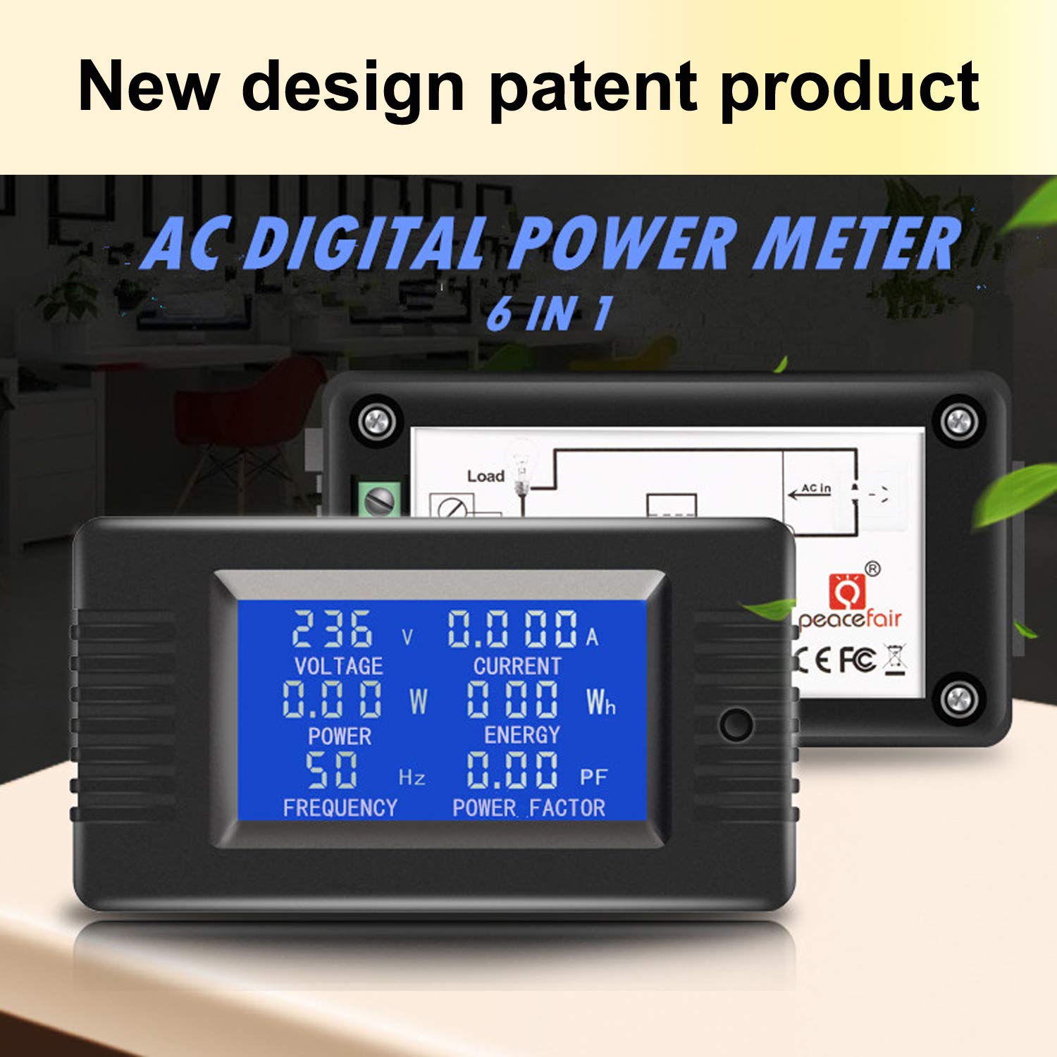 Snapklik.com : AUTENS AC Digital Meter AC 80-260V 100A Current Voltage ...