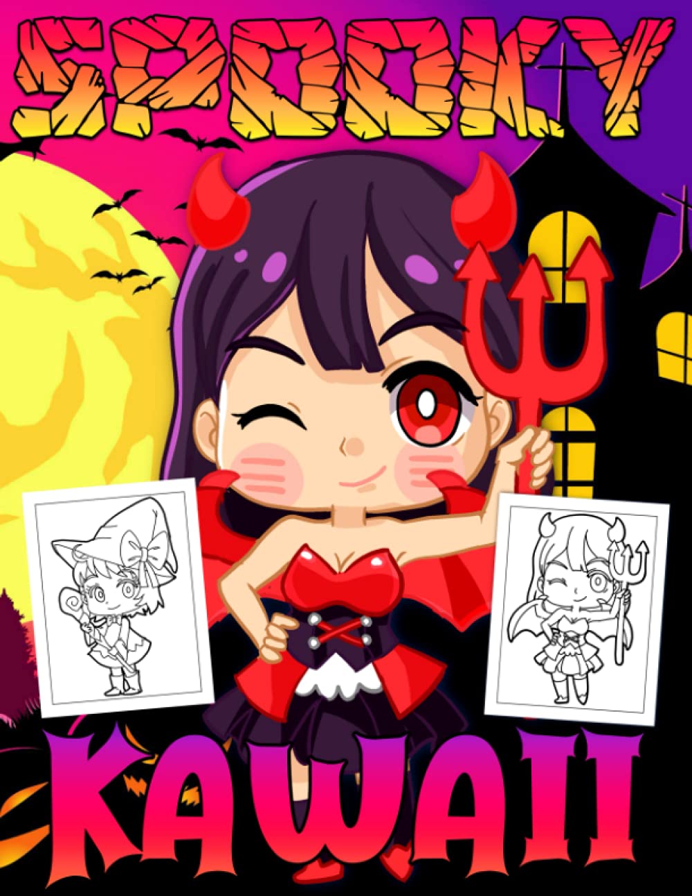 Spooky Kawaii Cute And Adorable Halloween Anime Chibi Girls Characters ...