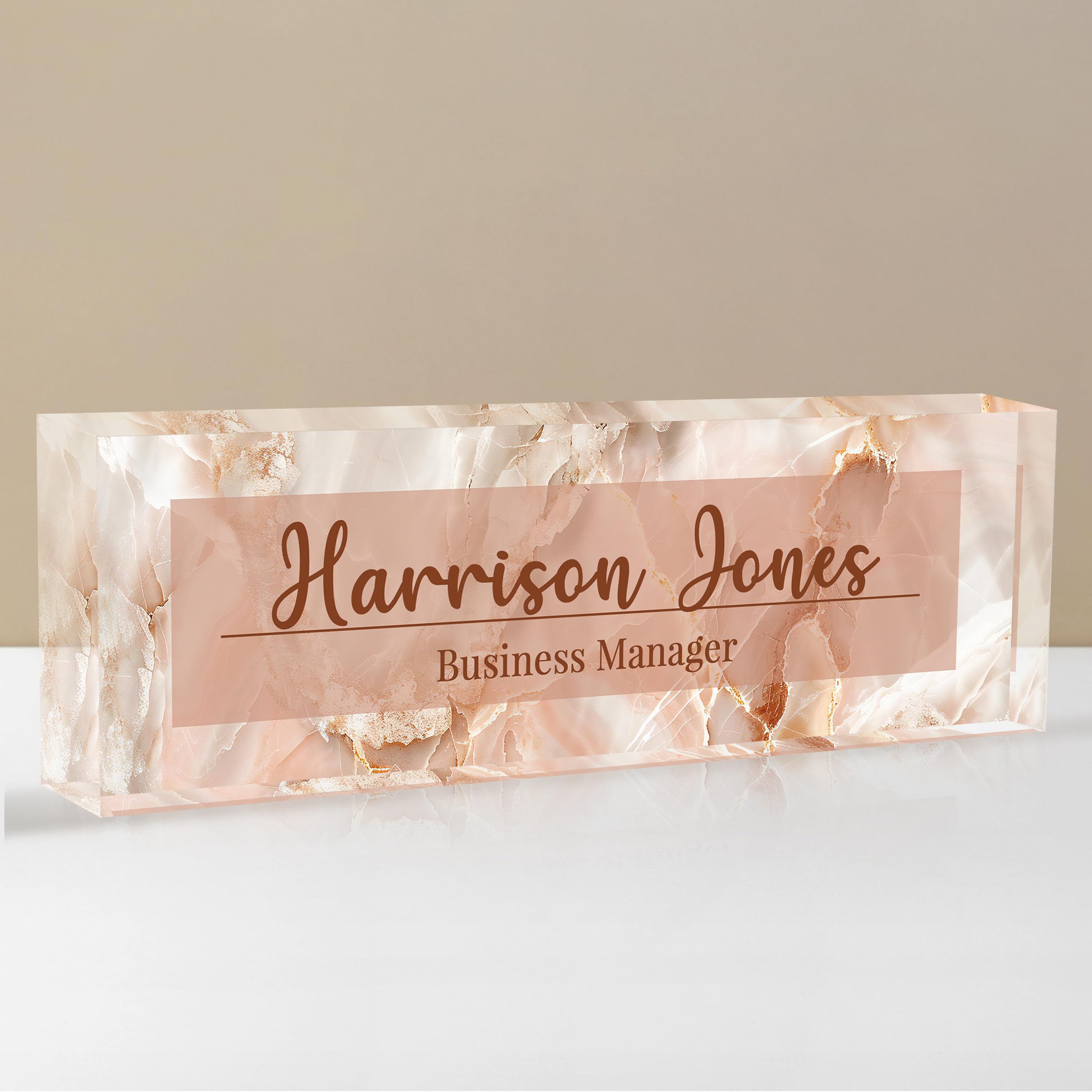 Amazon.com: Name Plate for Desk, Desk Name Plate Personalized, Custom ...