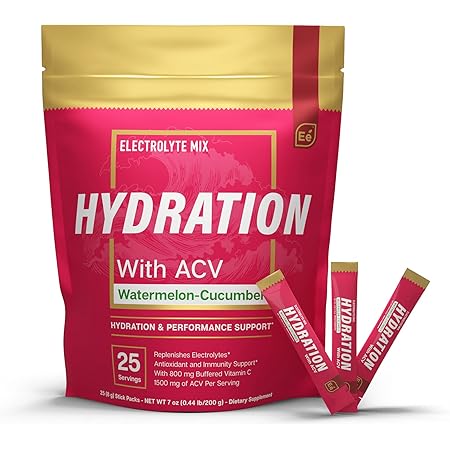 Amazon.com: Hydration Powder Packets - Watermelon Cucumber Flavor ...