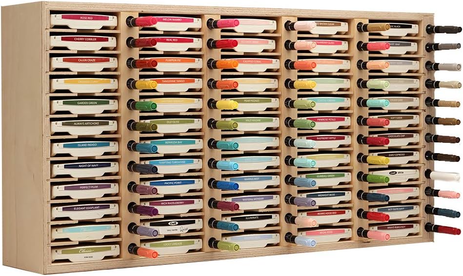 Amazon.com: 60 Ink Pad & Marker Holder - Standard : Arts, Crafts & Sewing